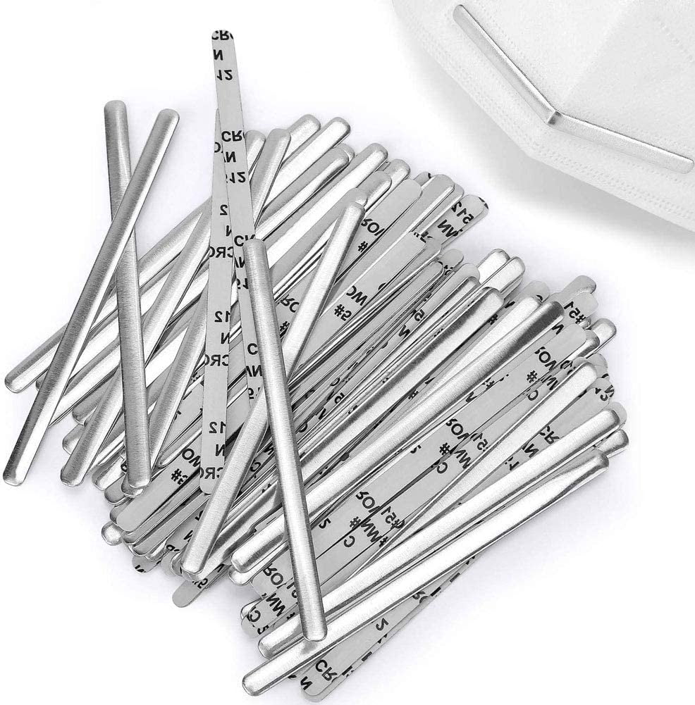 GIXUSIL Nose Bridge Strips for Masks, Aluminum Metal Nose Strip ...