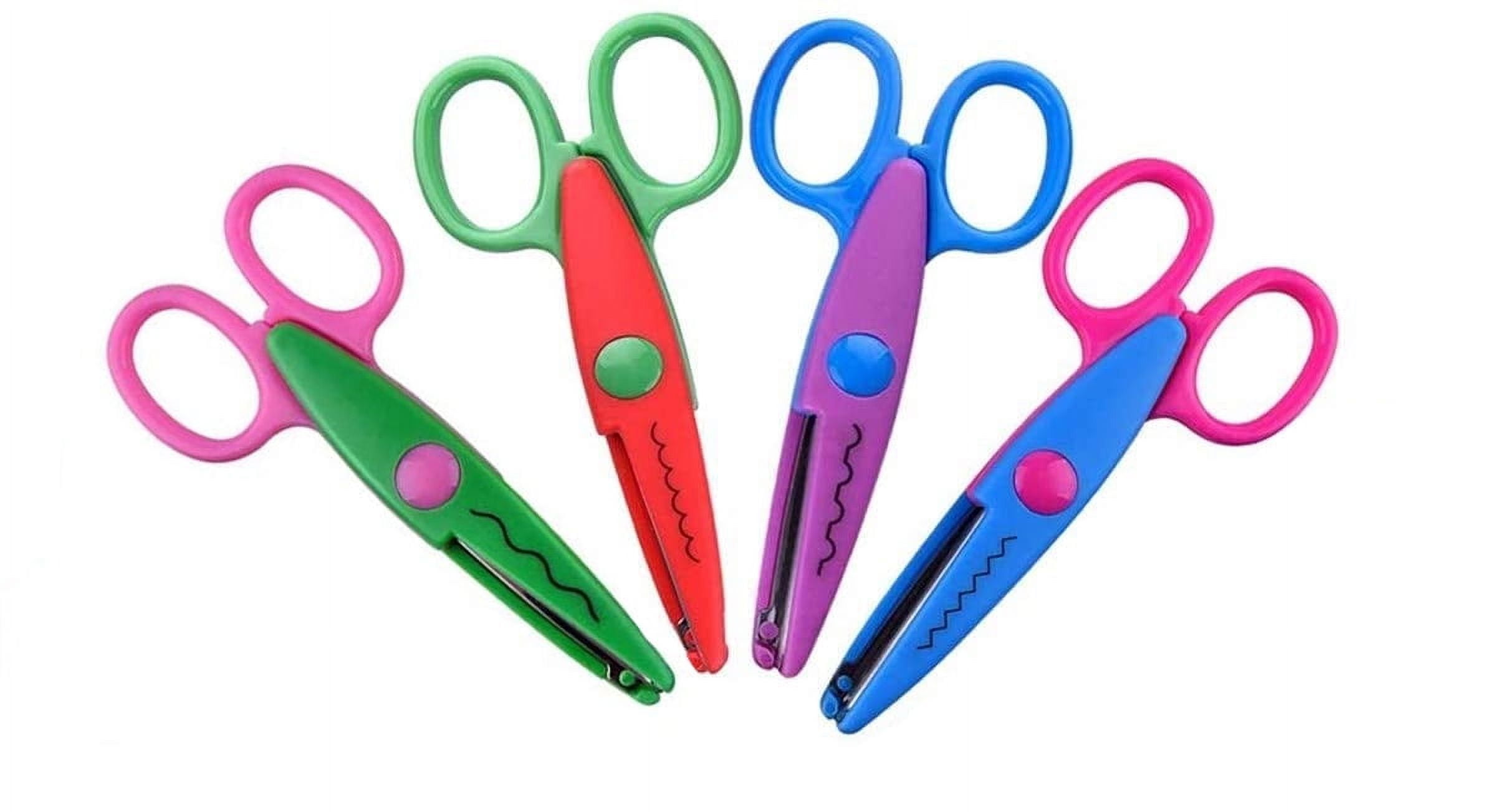 GIXUSIL Paper Edge Scissors 4 Pack, Decorative Art Crafts Scissors ...