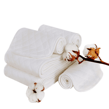 Cotton Baby Diapers, 10 Count - Reusable, Washable, Absorbent Cloth ...