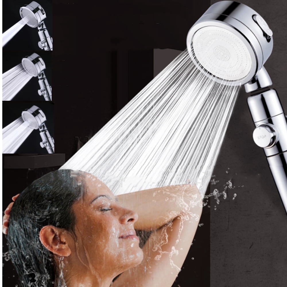GIXUSIL High Pressure Handheld Shower Head with 3 Spray Settings, ON ...