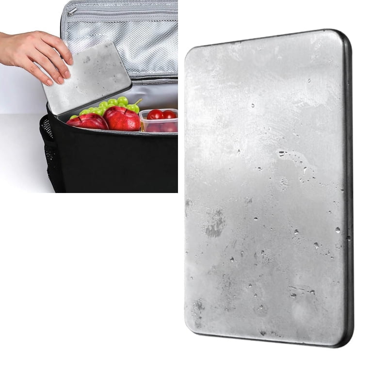 GIXUSIL Stainless Steel Lunch Box Ice Bag - 6.9 x 4.6 in Reusable Ice ...