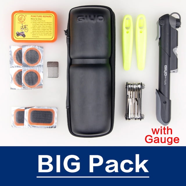 GIYO bicycle repair kit bag portable bicycle repair kit tire repair kit ...