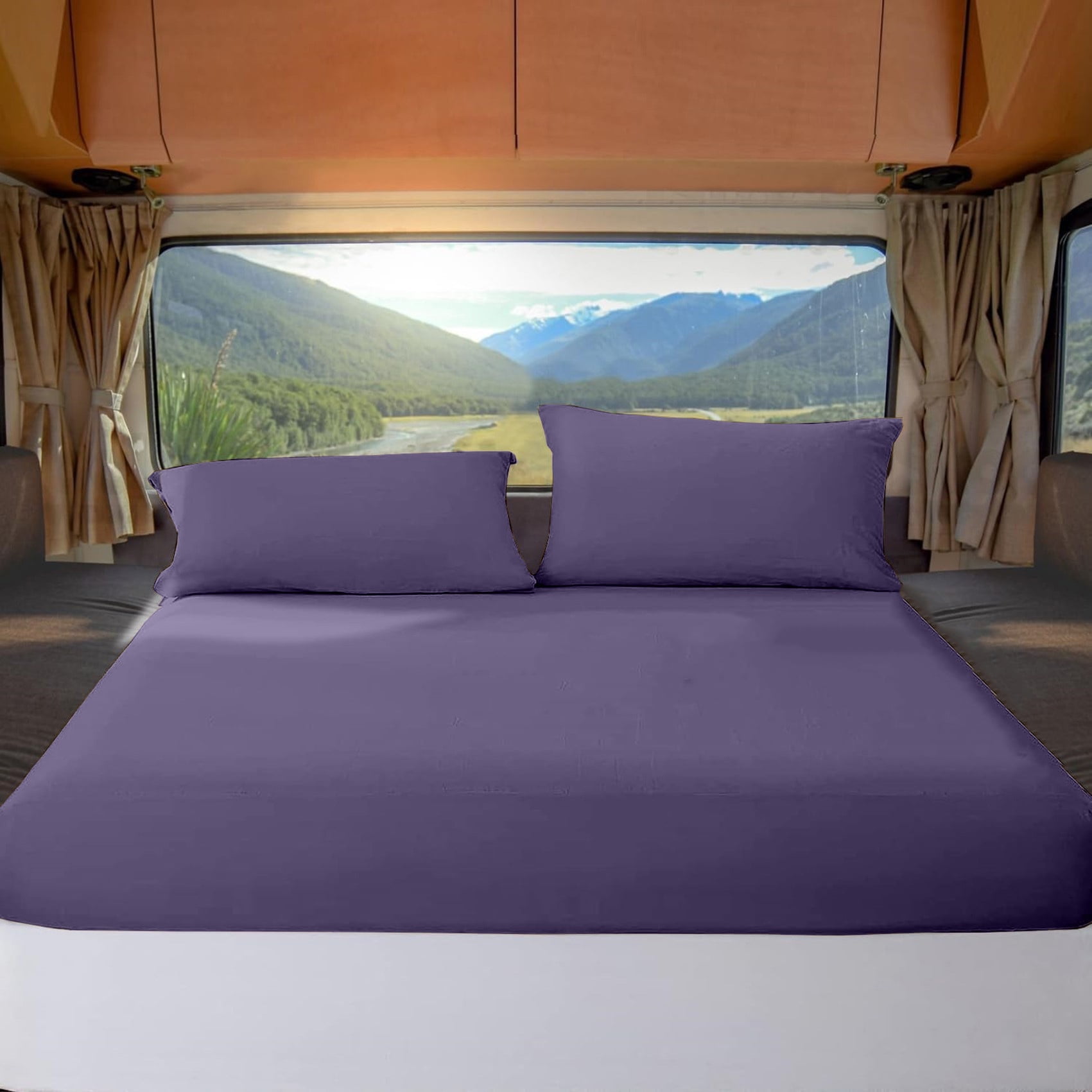 ABORN Camper Queen 60" X 80", 600-TC 100% Giza-Egyptian Cotton Bedsheet ...