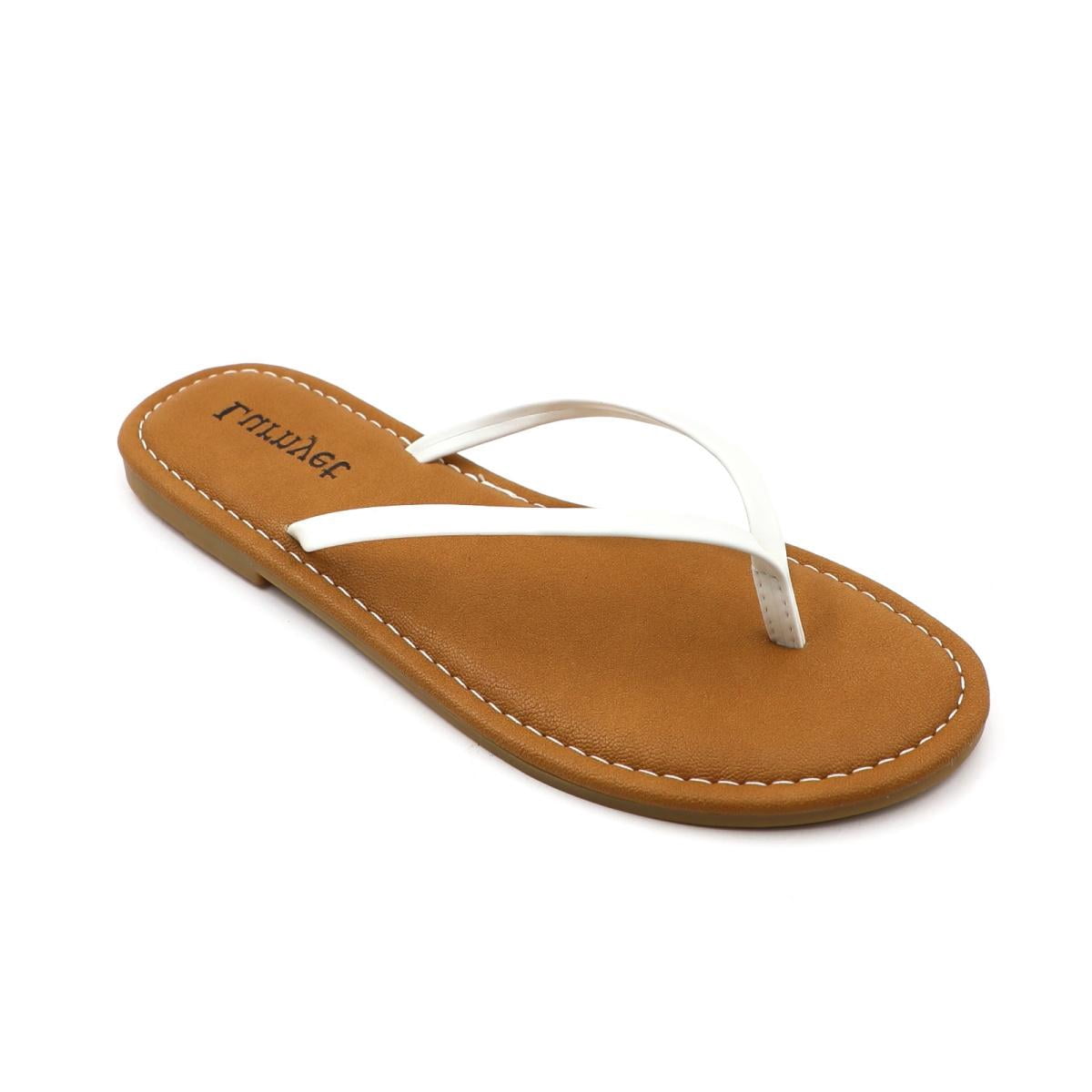 GJPBGK Women’s Summer Thong Flip Flop Sandals Comfy Casual Beach ...