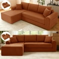 GJQ 103" Cloud Boneless Couch with Deep Seat,Right Facing Chaise ...