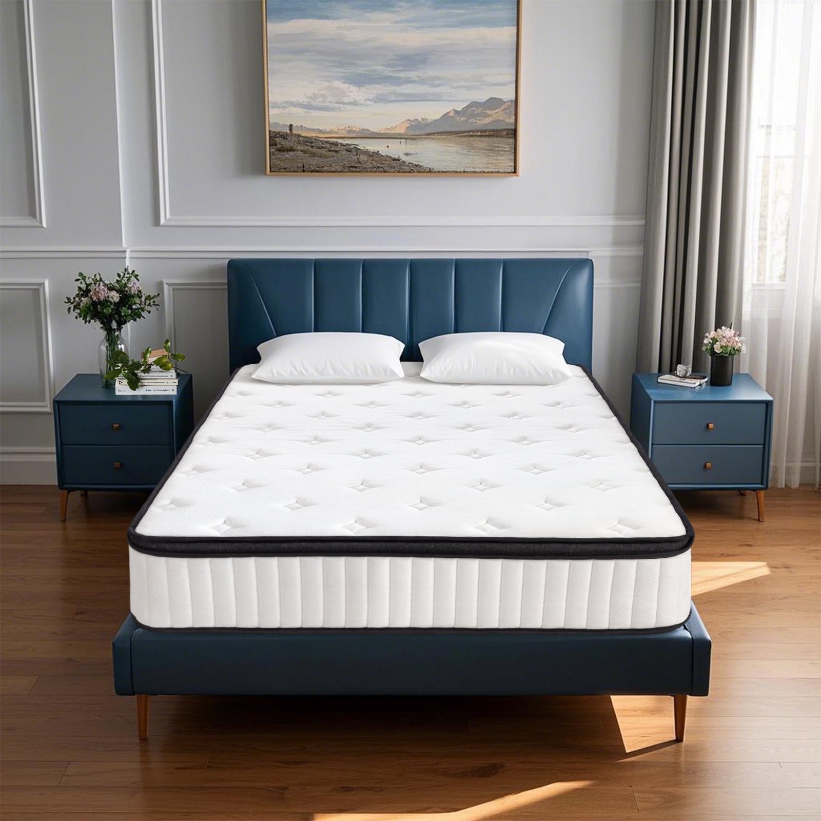 GJQ 12 Inch Twin Hybrid Mattress with Single Pocket Coils, Mattress in ...