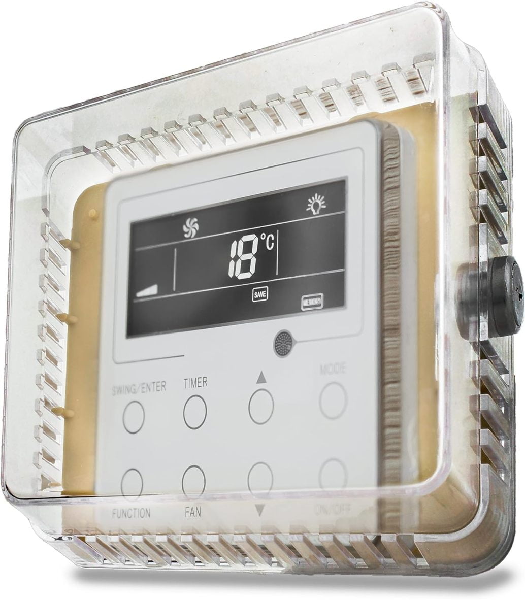 GJSP A/C Thermostat Lock Box with Key S 1pk - Plastic Locking Wall ...