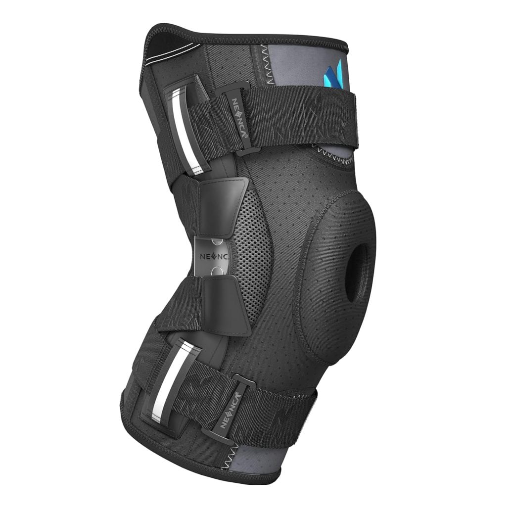 GJSP Professional Knee Brace for Knee Pain, Hinged Knee Support with ...