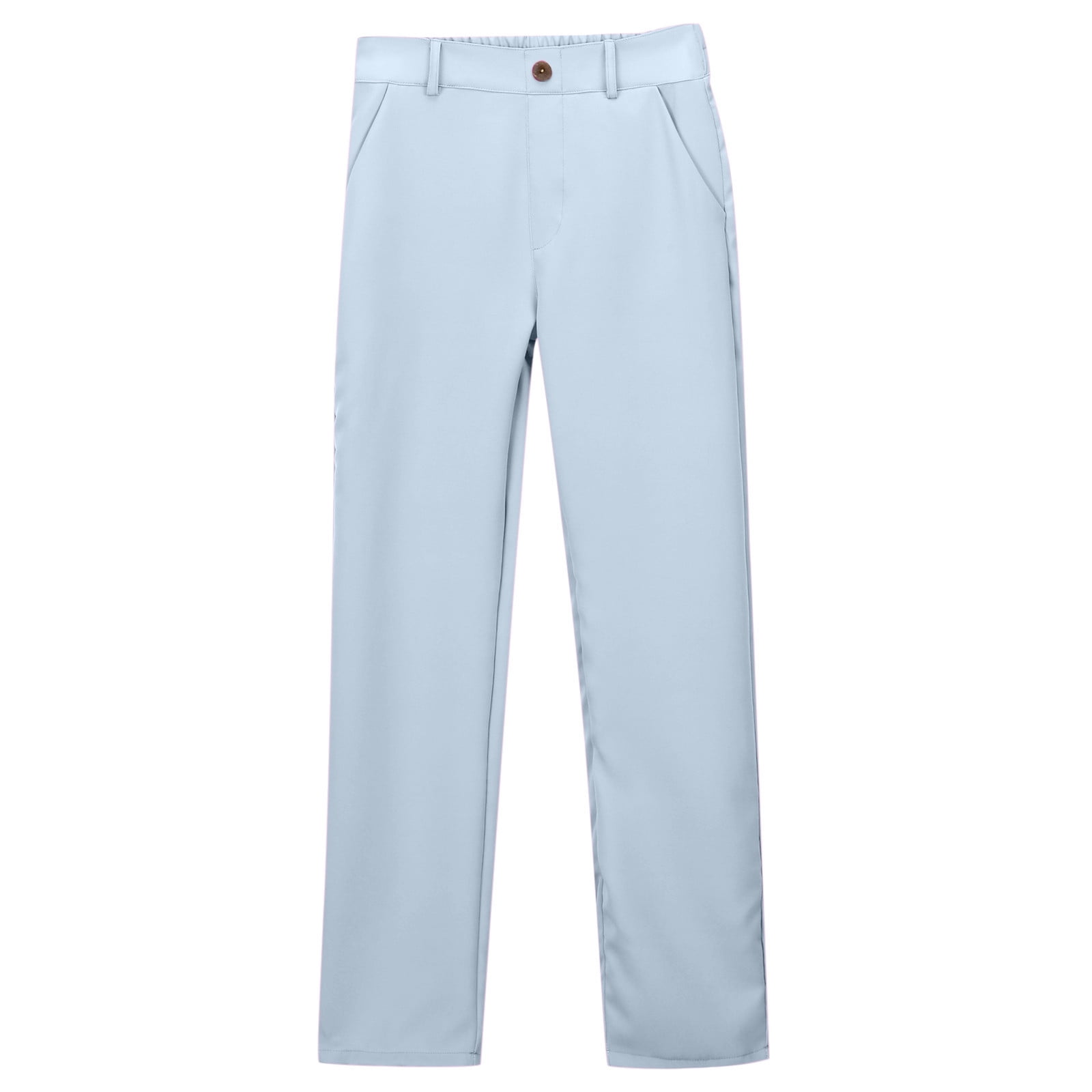 GJSYRH Girls Dress Pants Work Business Pants High Stretch Fabric Flat ...