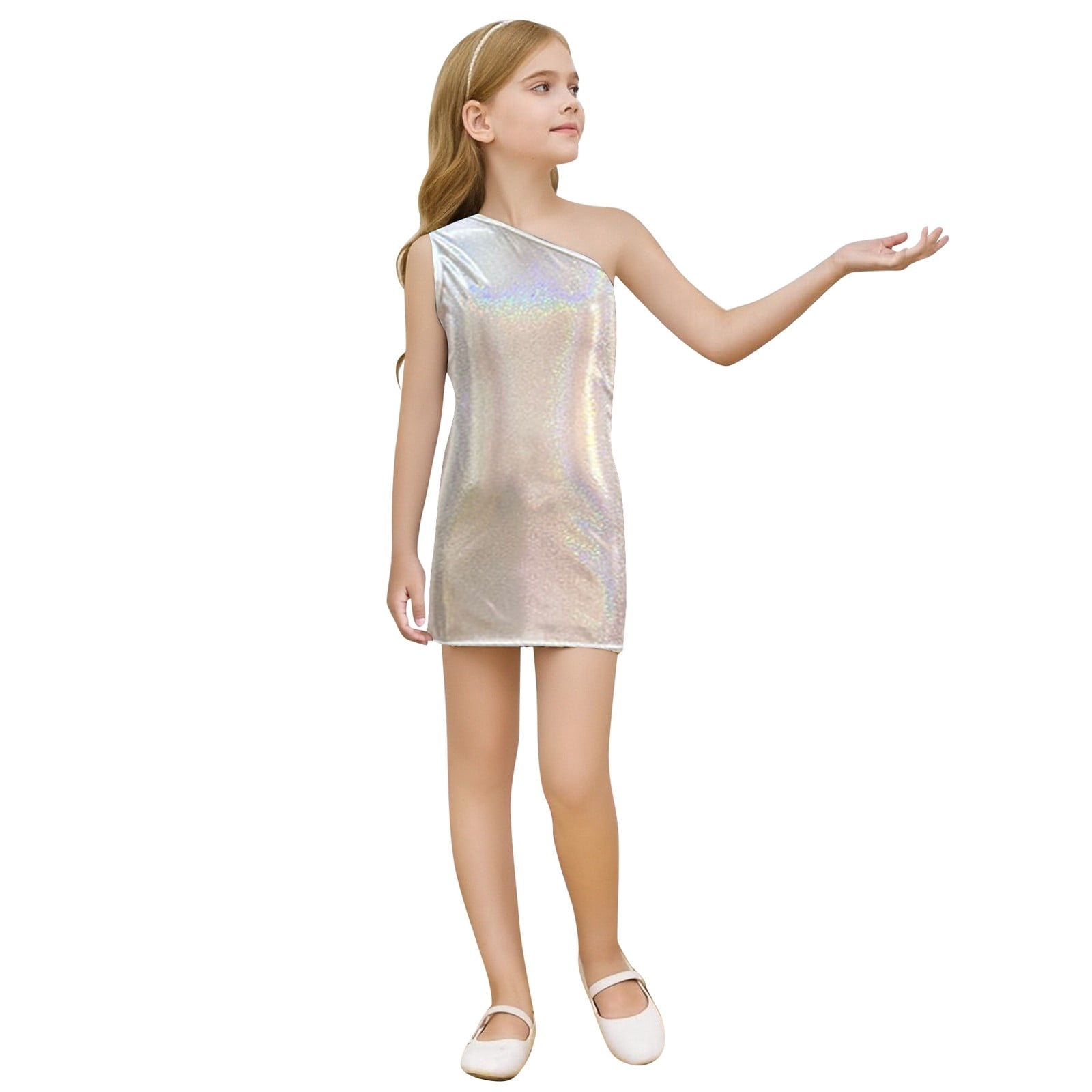 GJSYRH Girls Sequin Dress Bodycon Party Dresses Sleeveless Sparkly ...