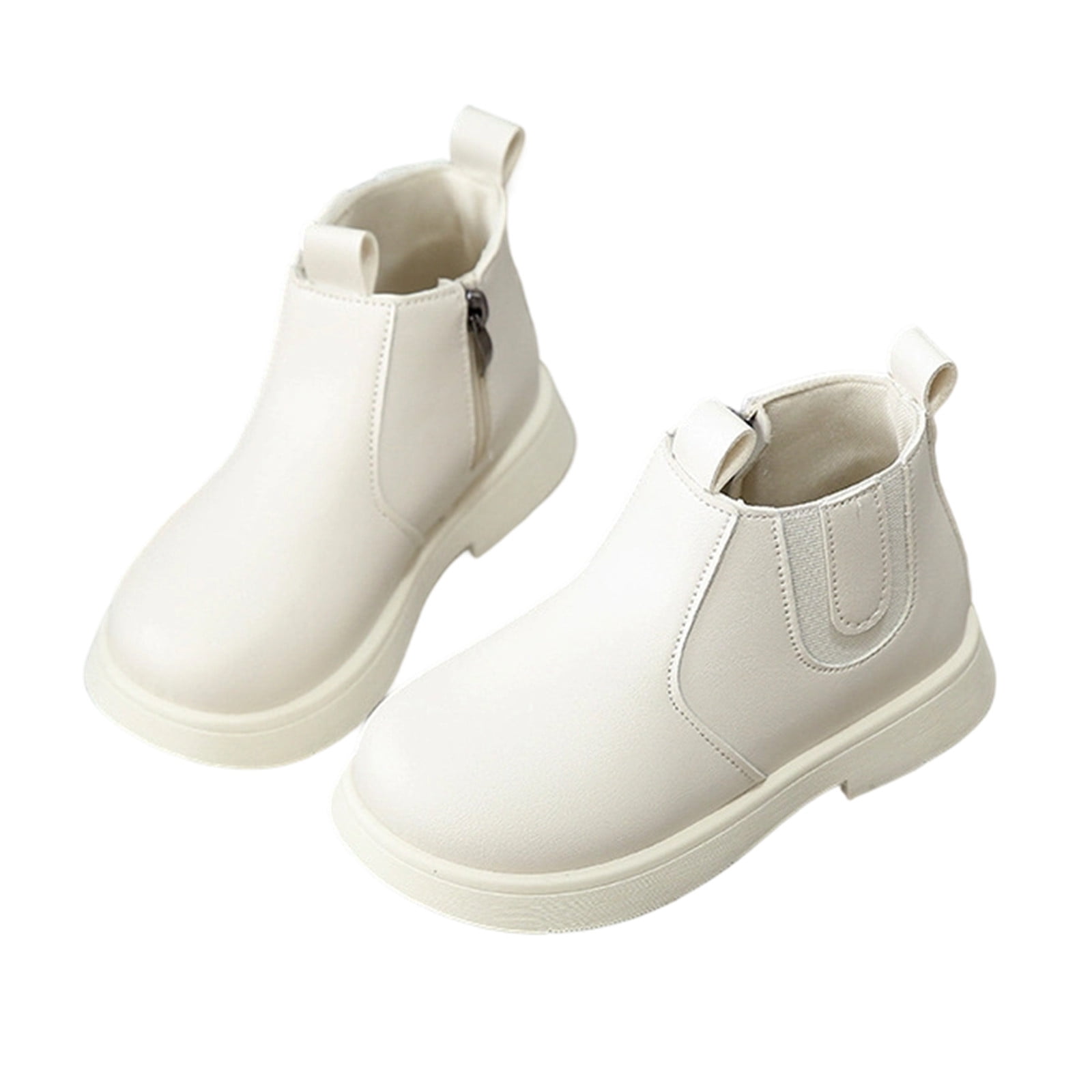 GJSYRH Stylish Girls Glitter Pearl Chain Ankle Boots British Fashion ...