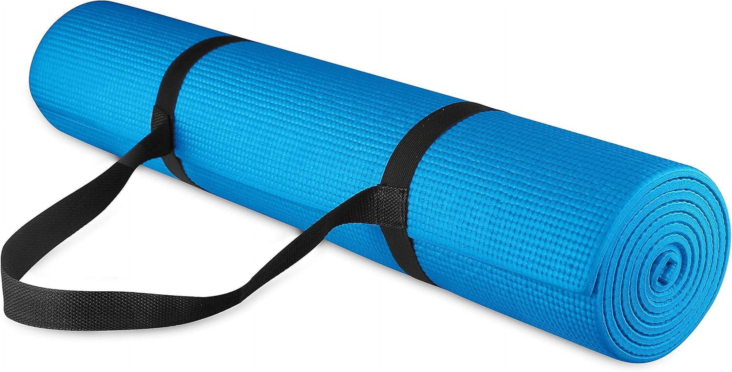 GJWL All Purpose 1/4-Inch High Density Anti-Tear Exercise Yoga Mat with ...