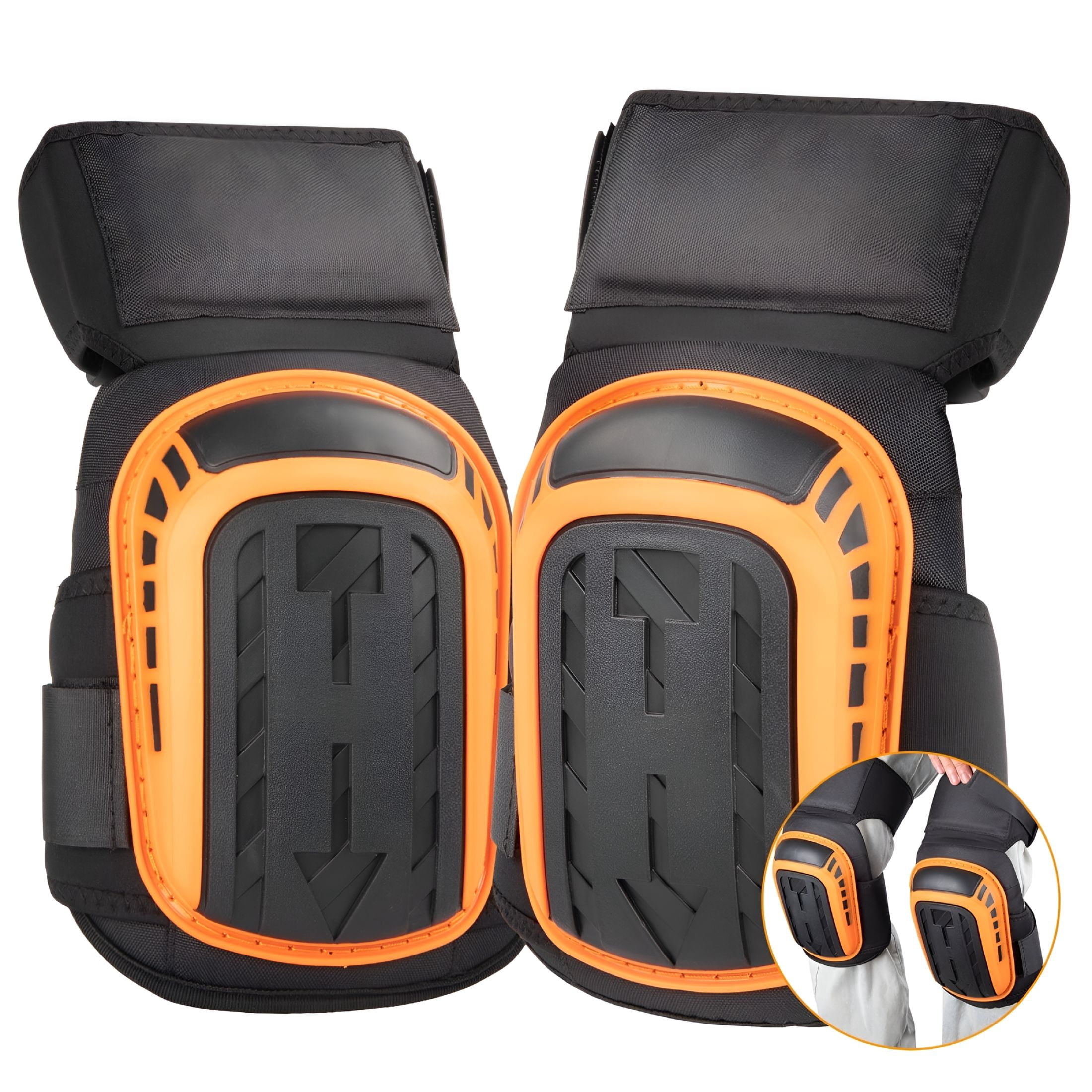 GJX 1 Pair Professional Knee Pads for Work, Construction Thick Gel Knee ...
