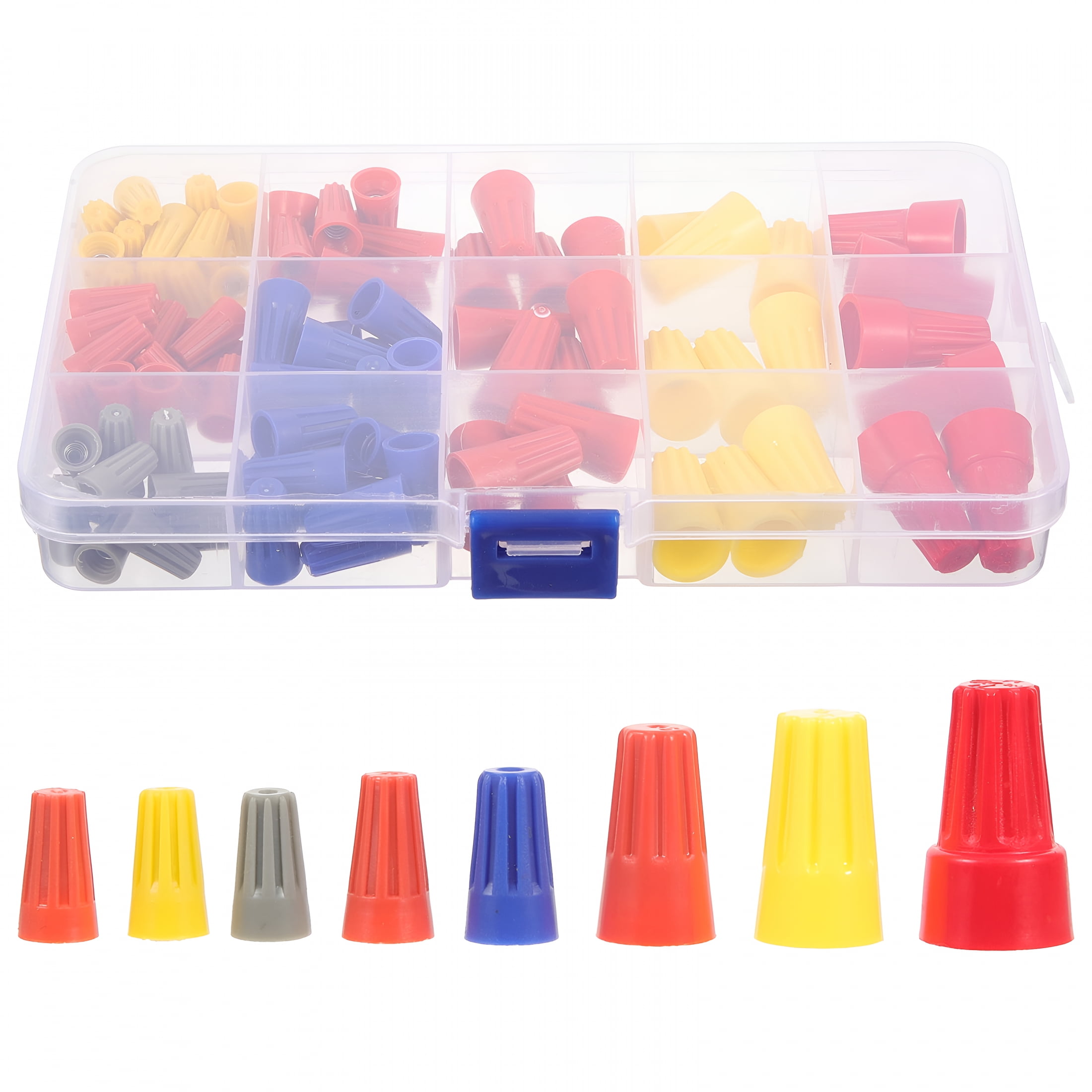 GJX 102 Pcs Screw Type Crimping Cap Electrical Wire End Caps Thread ...