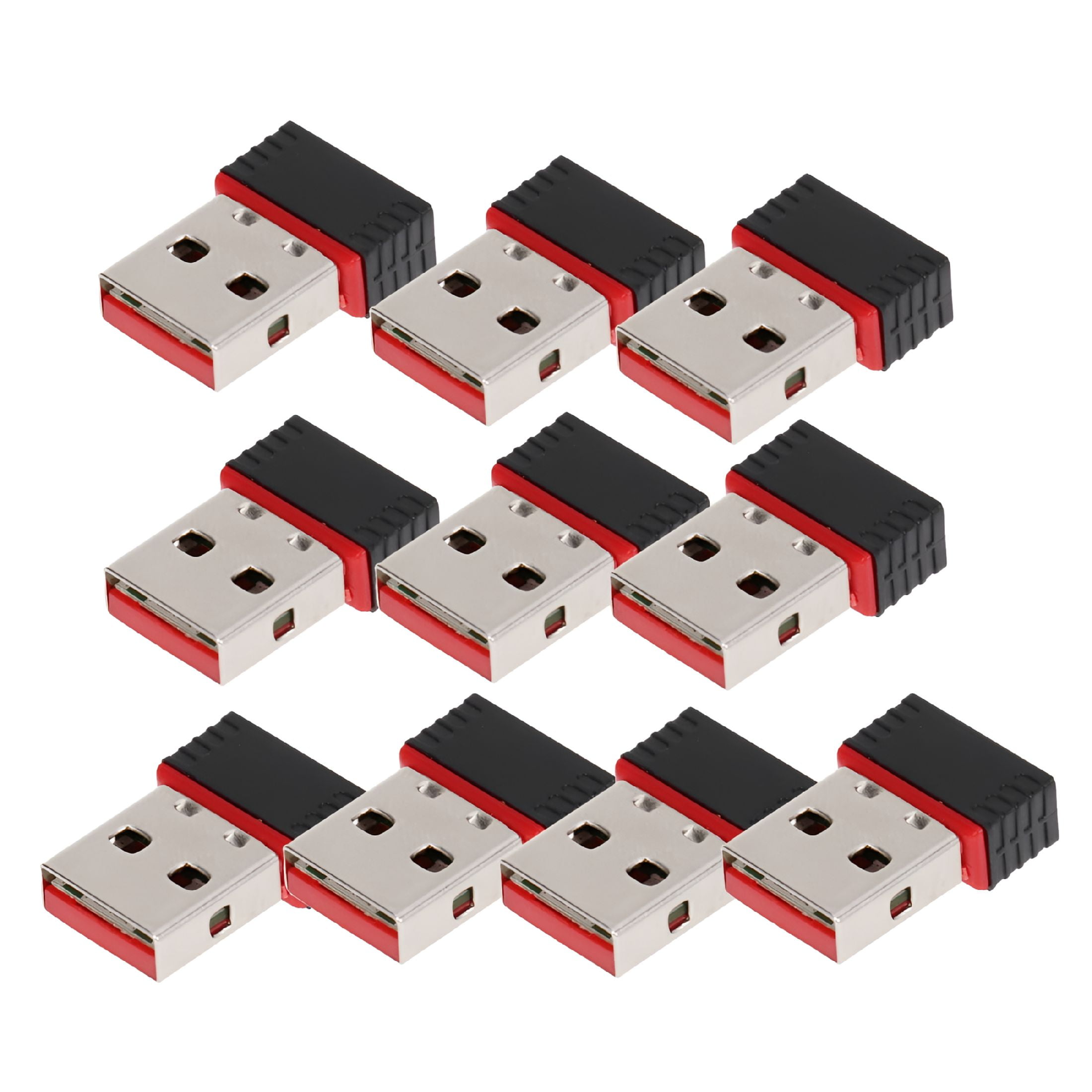 GJX 10PCS USB WiFi Adapter Wireless WiFi Dongle For Laptop/ Desktop/ PC ...