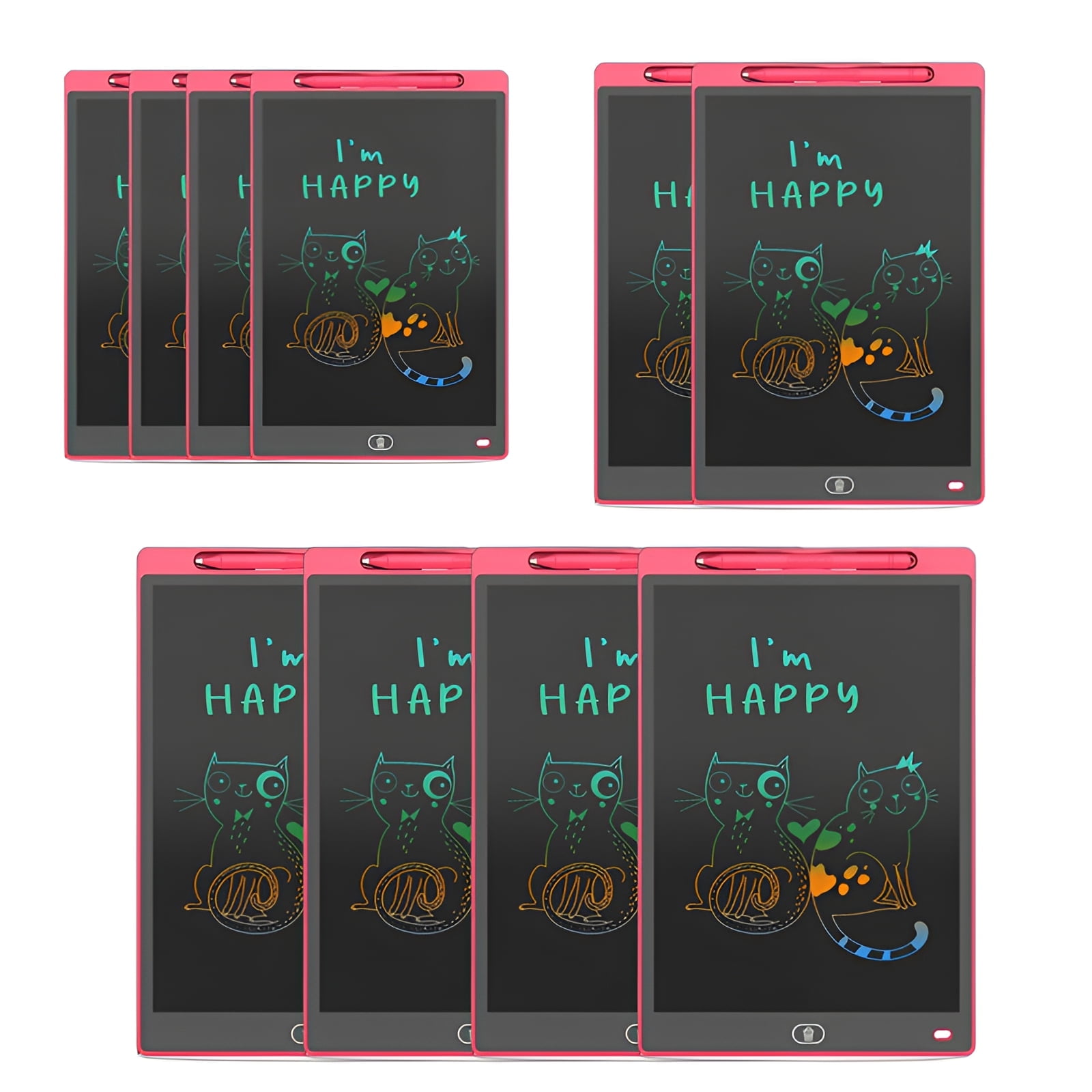 GJX 10Pcs Lcd Writing Tablet for Kids,Sleek Magnetic Pen Writing Tablet ...