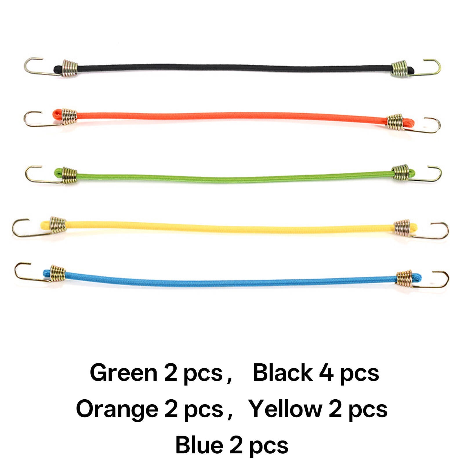 GJX 12Pcs Bungee Cord,High Elasticity 4Mm Latex Cord Bungee Rope,Long ...