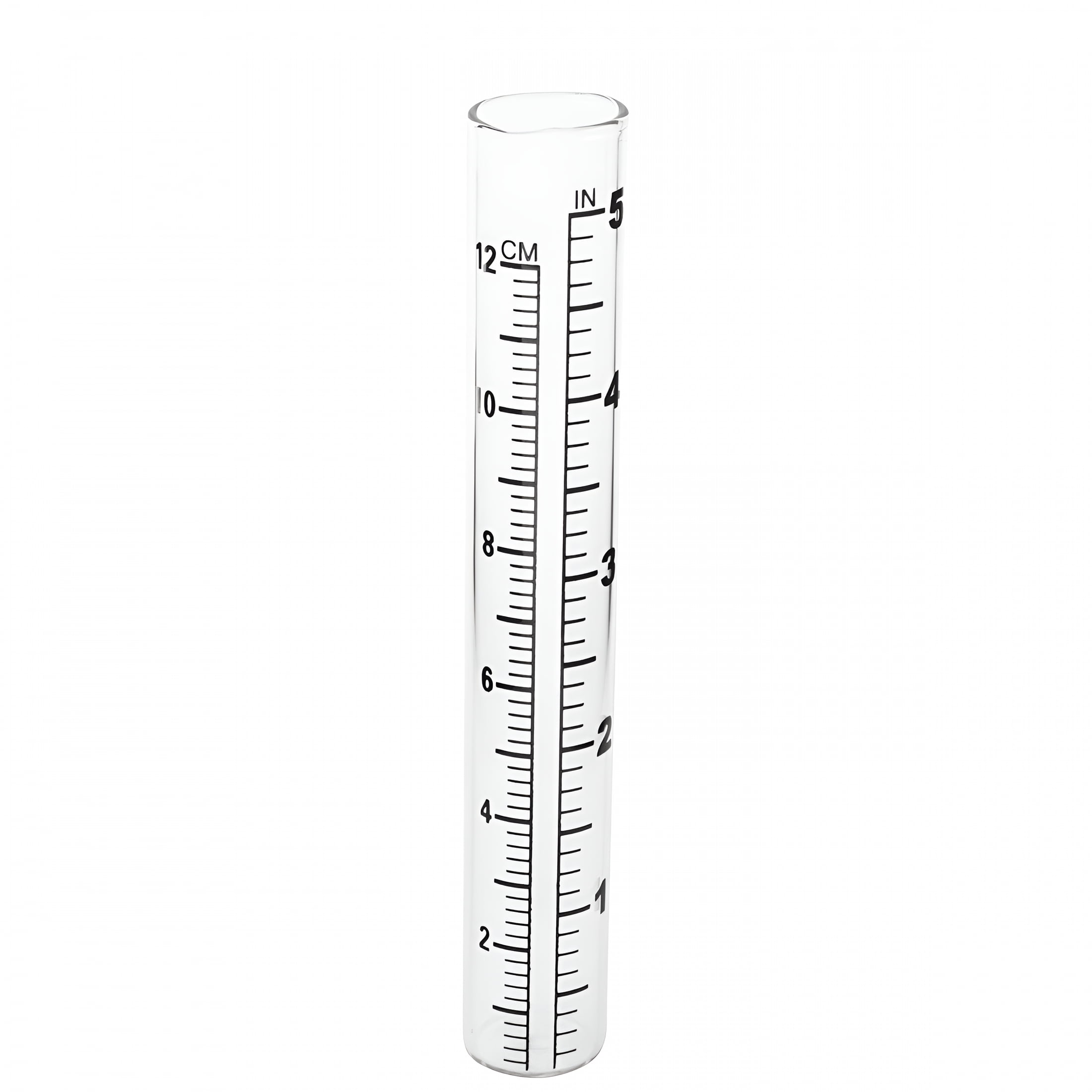GJX 12cm Glass Flat Bottom Rain Gauge Test Tube with Scale - Walmart.com