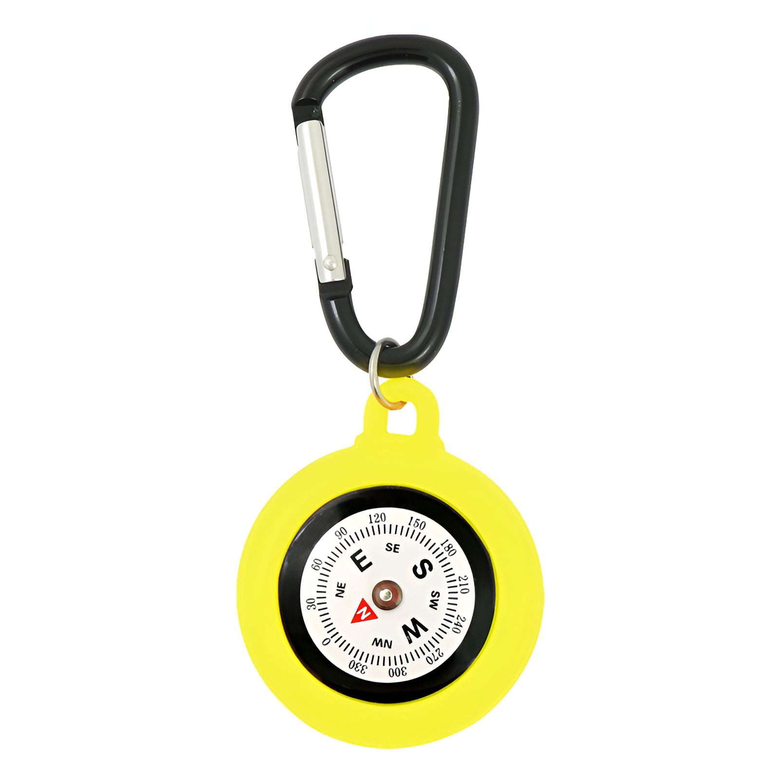 GJX 1Pcs Compass Hiking Survival,Easy to Read Compass,Improved Accuracy Compass for Kids,Yellow ...
