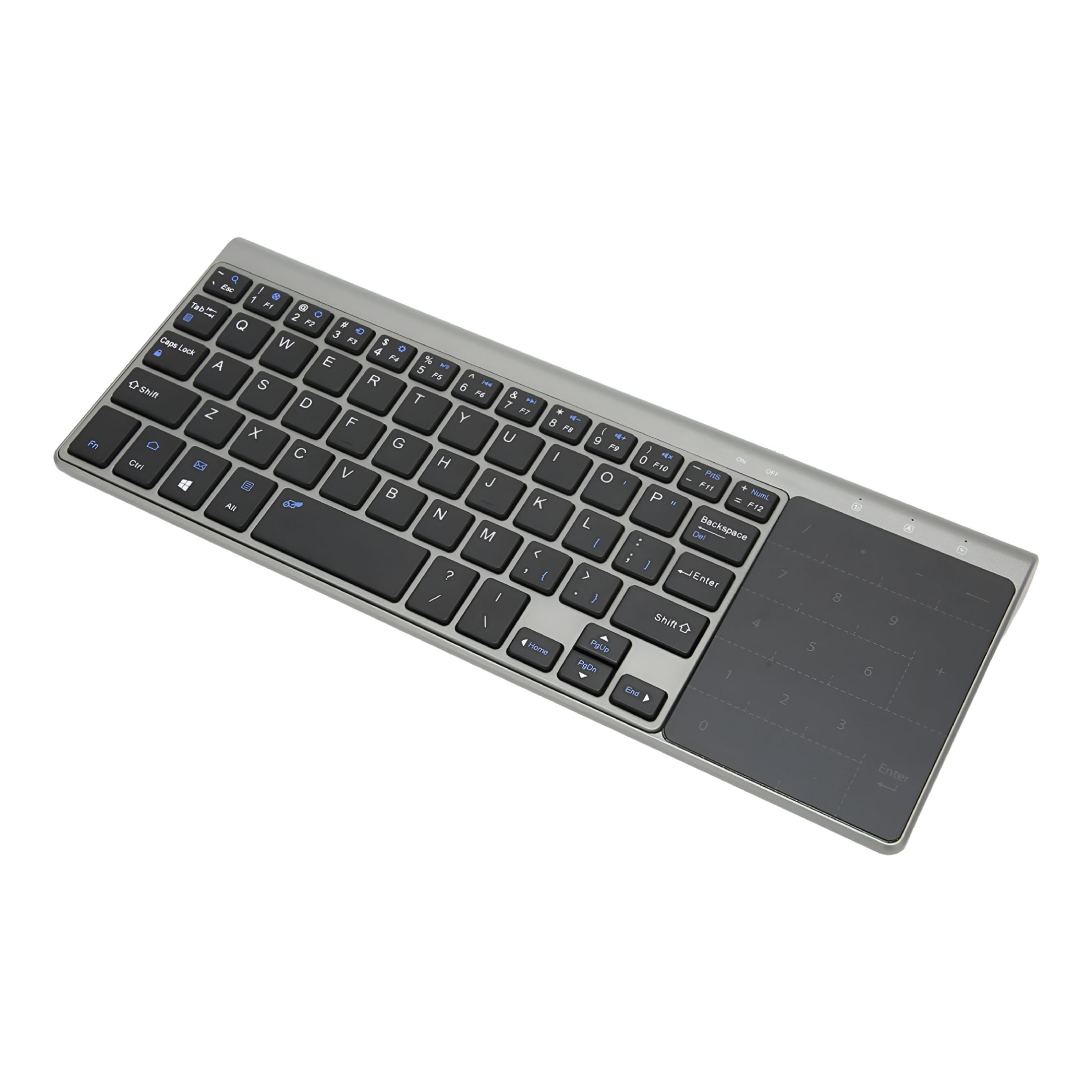 GJX 2.4G Wireless Keyboard Touchpad 2 in 1 Portable Wireless Keyboard ...
