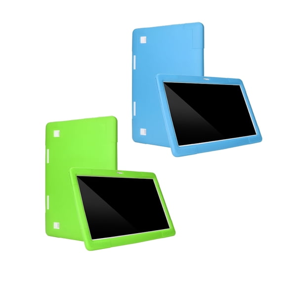 GJX 2-Pack Universal Silicone Tablet Case 10-10.1 Inch, Shockproof Full ...