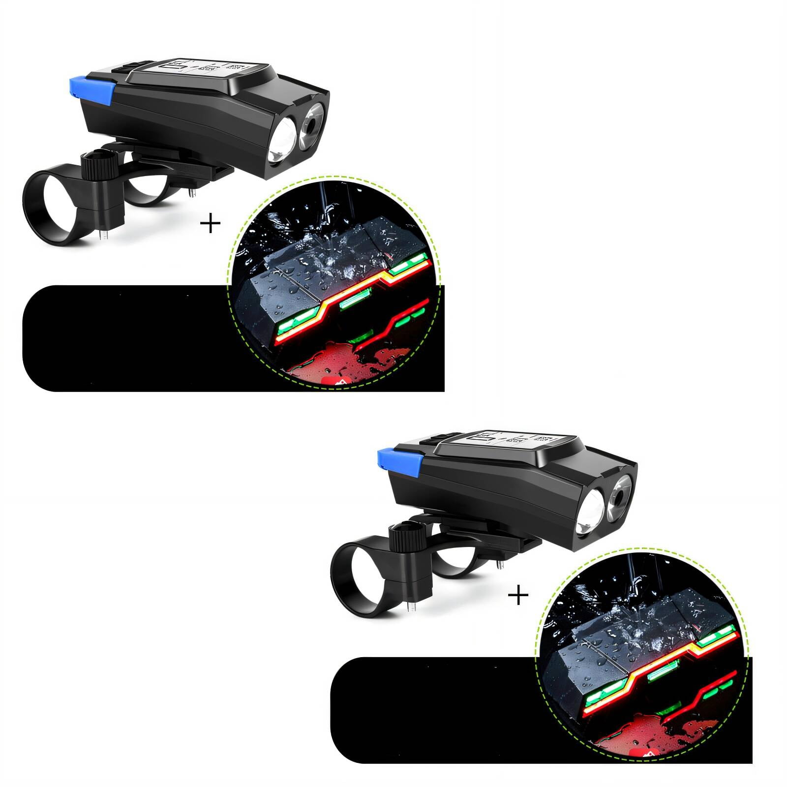 GJX 2 Pcs Rechargeable Headlamp,Easy Installation Headlight Bulb ...