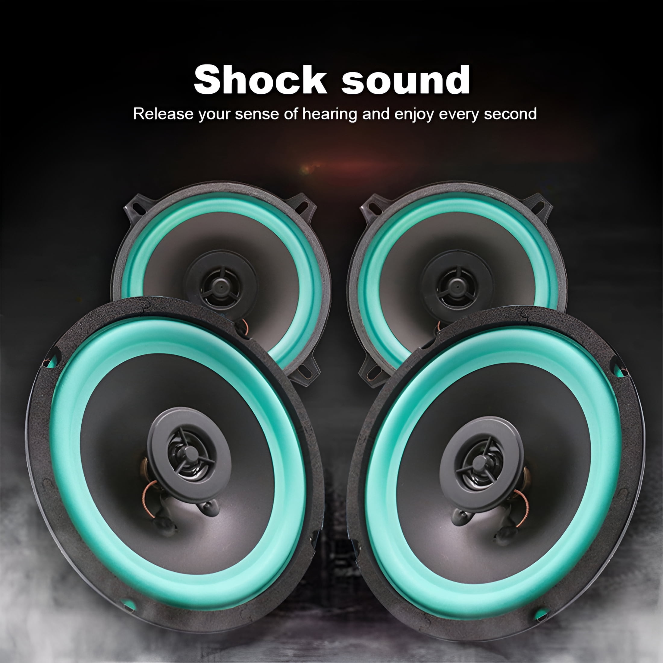 GJX 2026 New 160W Car Hifi Coaxial Speaker Vehicle Door Auto Audio ...