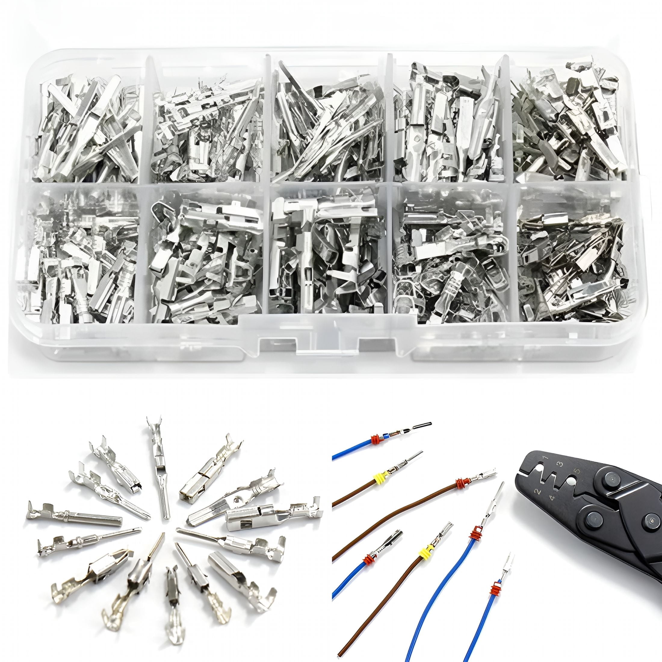 GJX 2026 New 290Pcs Car Electrical Wire Terminal Pins Connector Kit,1/1 ...