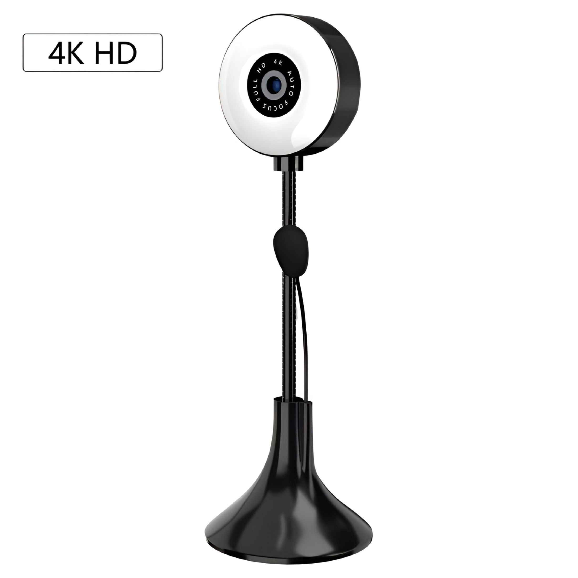 GJX 2026 New 2K Webcam with Bendable Stand, Auto Focus Webcam with ...