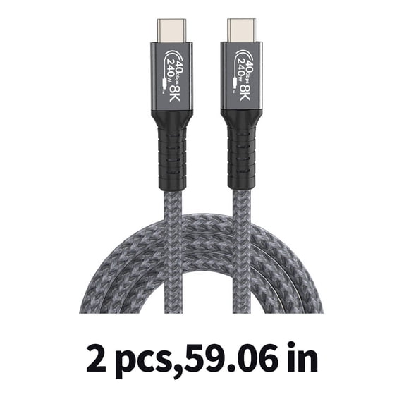 GJX 2026 New 2Pcs Usb Cable Anti-Wear Power Charger Cord Precise ...