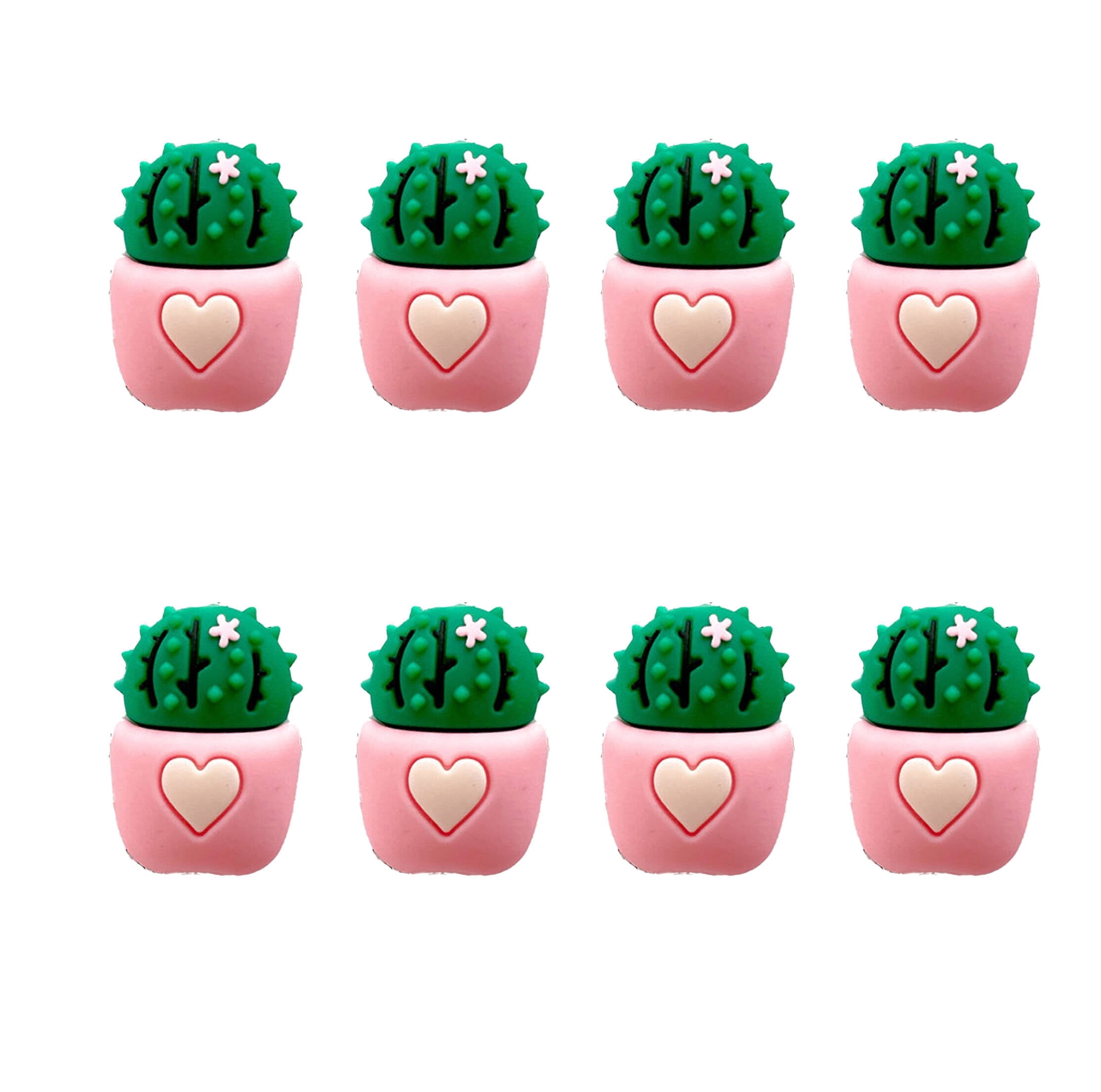 GJX 2026 New 8Pcs Charger Protector Cartoon Cactus Cable Cover Fun Cord ...