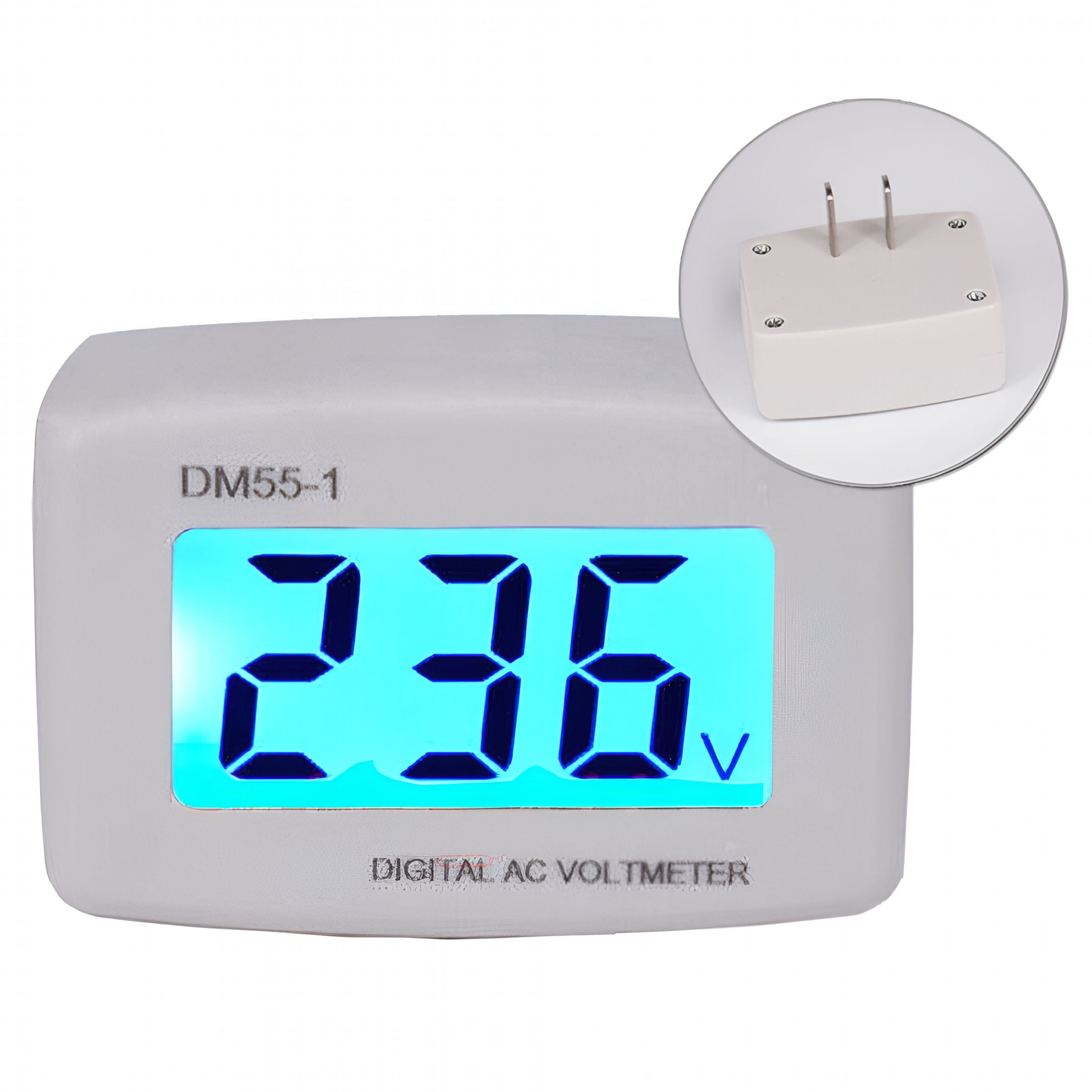 GJX 2026 New Ac 110V-300V 120V 230V Lcd Digital Voltmeter Plug-In Home ...