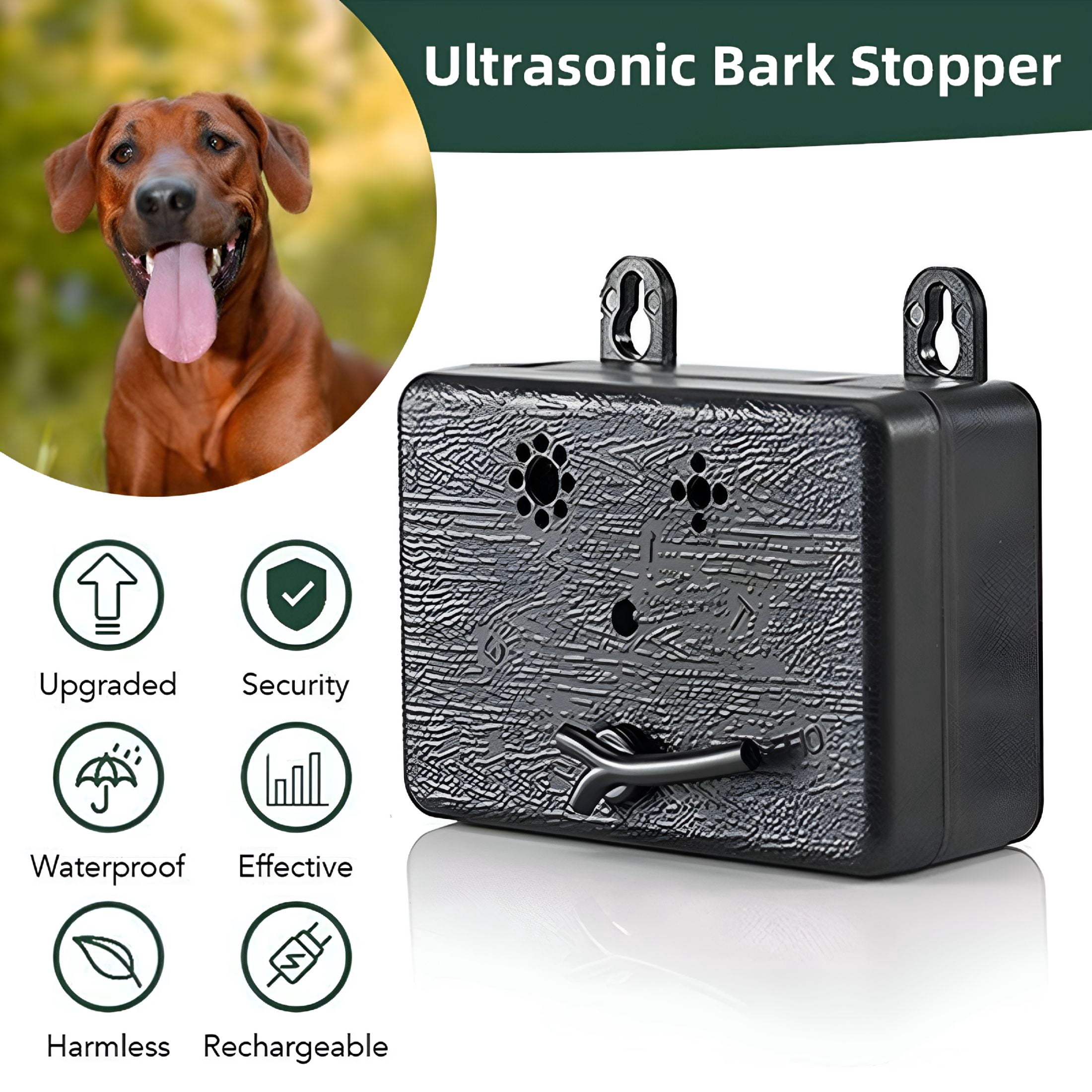 GJX 2026 New Anti Barking Device, Waterproof Bark Dog Deterrent ...