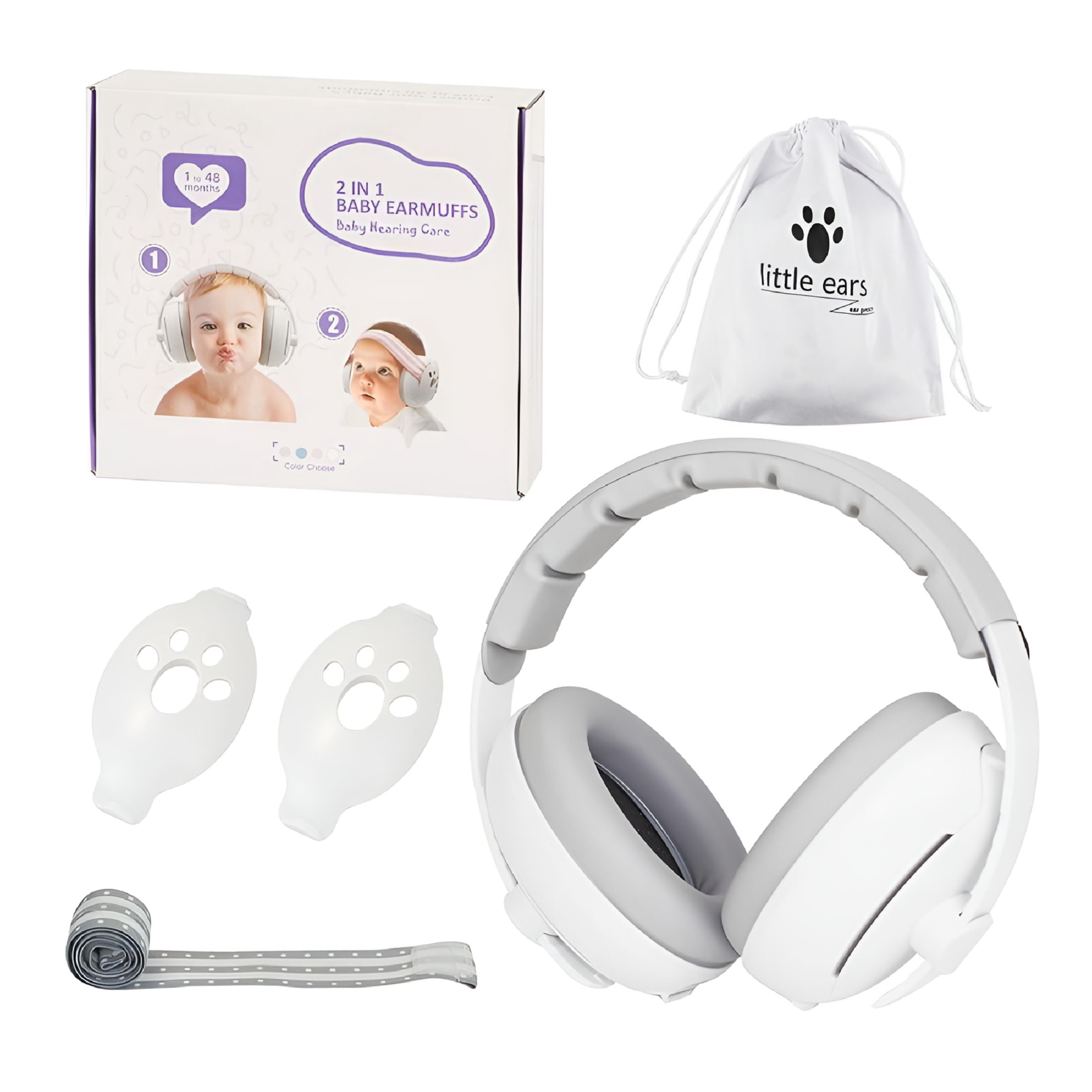 GJX 2026 New Baby Ear Protection for Babies and Toddlers Noise Earmuffs ...