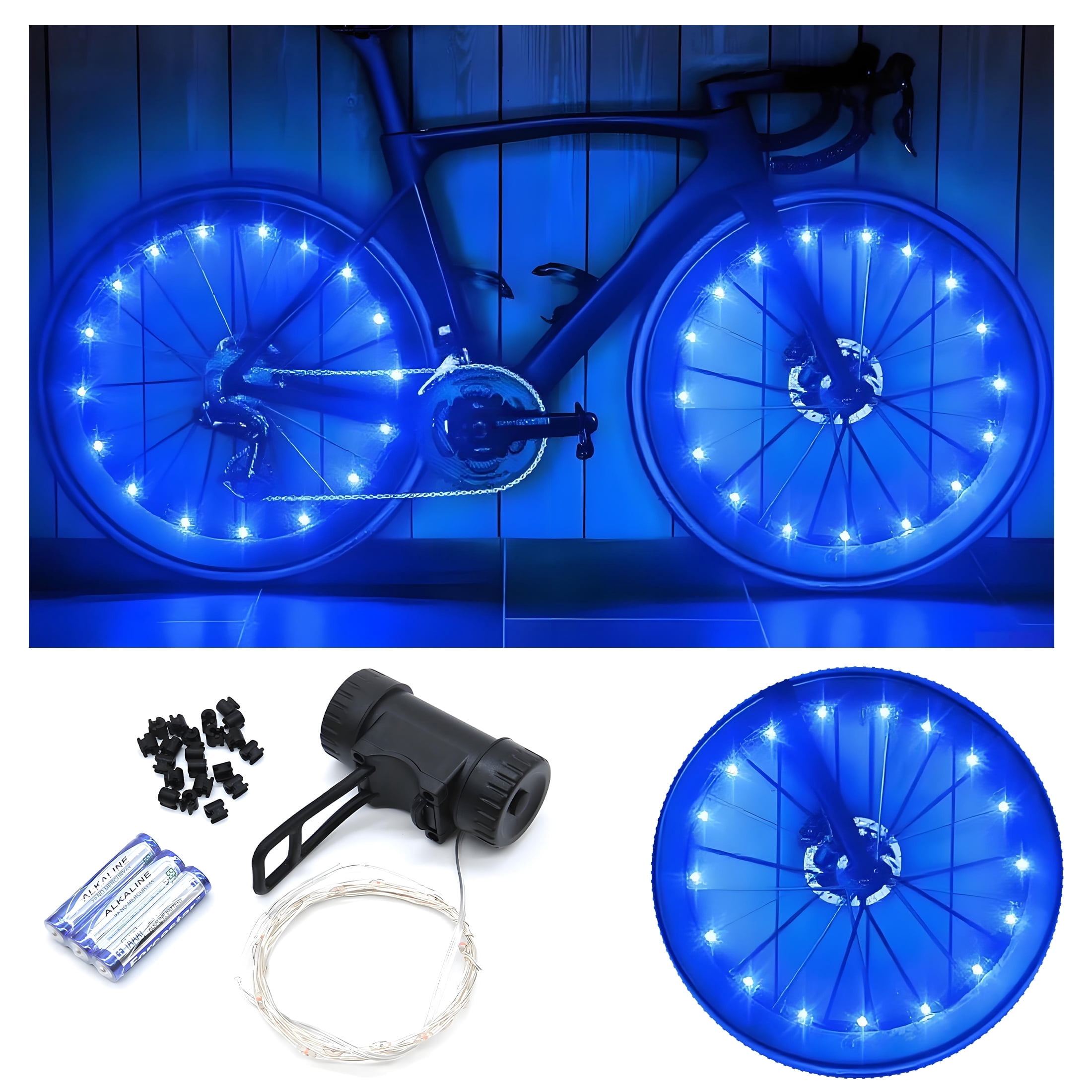 GJX 2026 New Bike Lights Easy to Install Wheel Lights Firm Luces Para ...