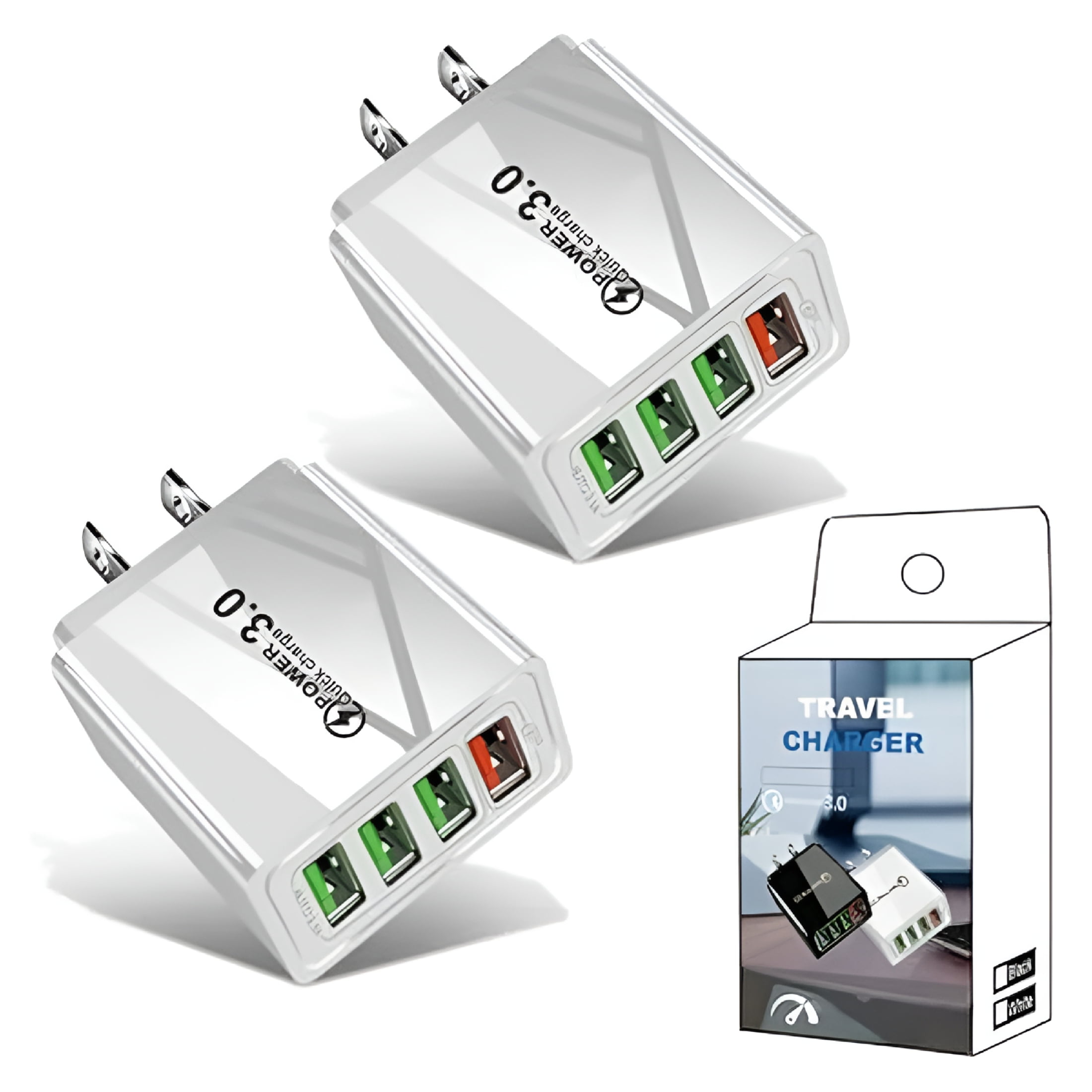 GJX 2026 New Charger,4-Port Chargers,Multi-Protection System,Travel ...