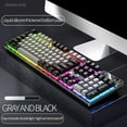 GJX 2026 New Gaming Keyboard Usb Wired Floating Keyboard,Ergonomic ...
