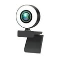 GJX 2026 New Streaming Webcam 1080P with Ring Light Hd Web Camera with ...