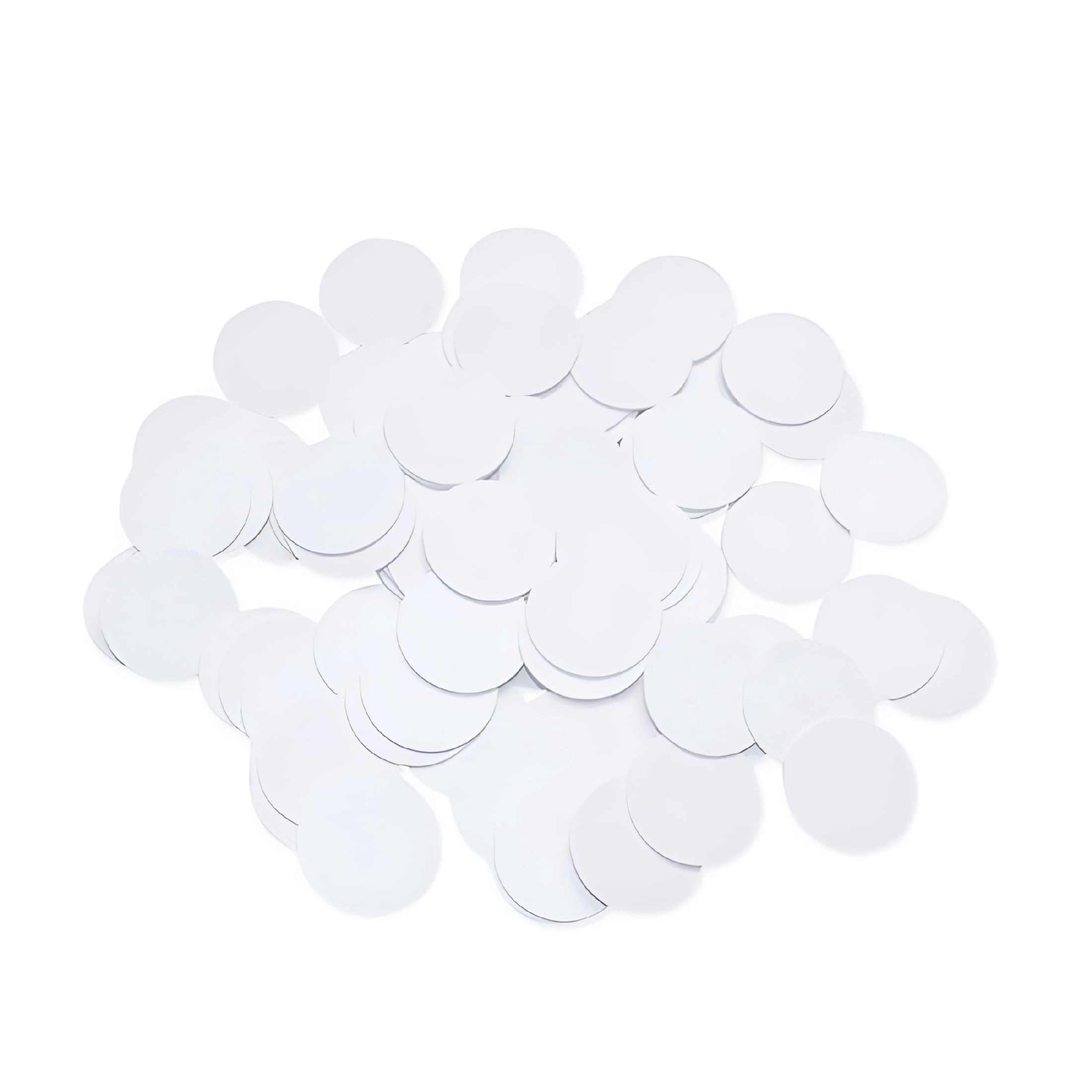 GJX 215 NFC Tags Cards, 100Pcs White Round PVC Coin Cards Compatible ...