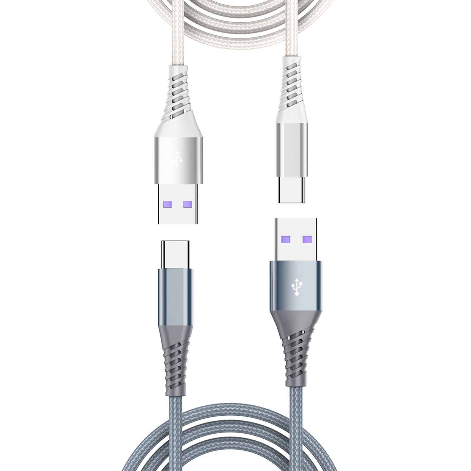 GJX 2Pack 10FT USB C Cable,Nylon Braided USB to USB C Cable,66W Super ...