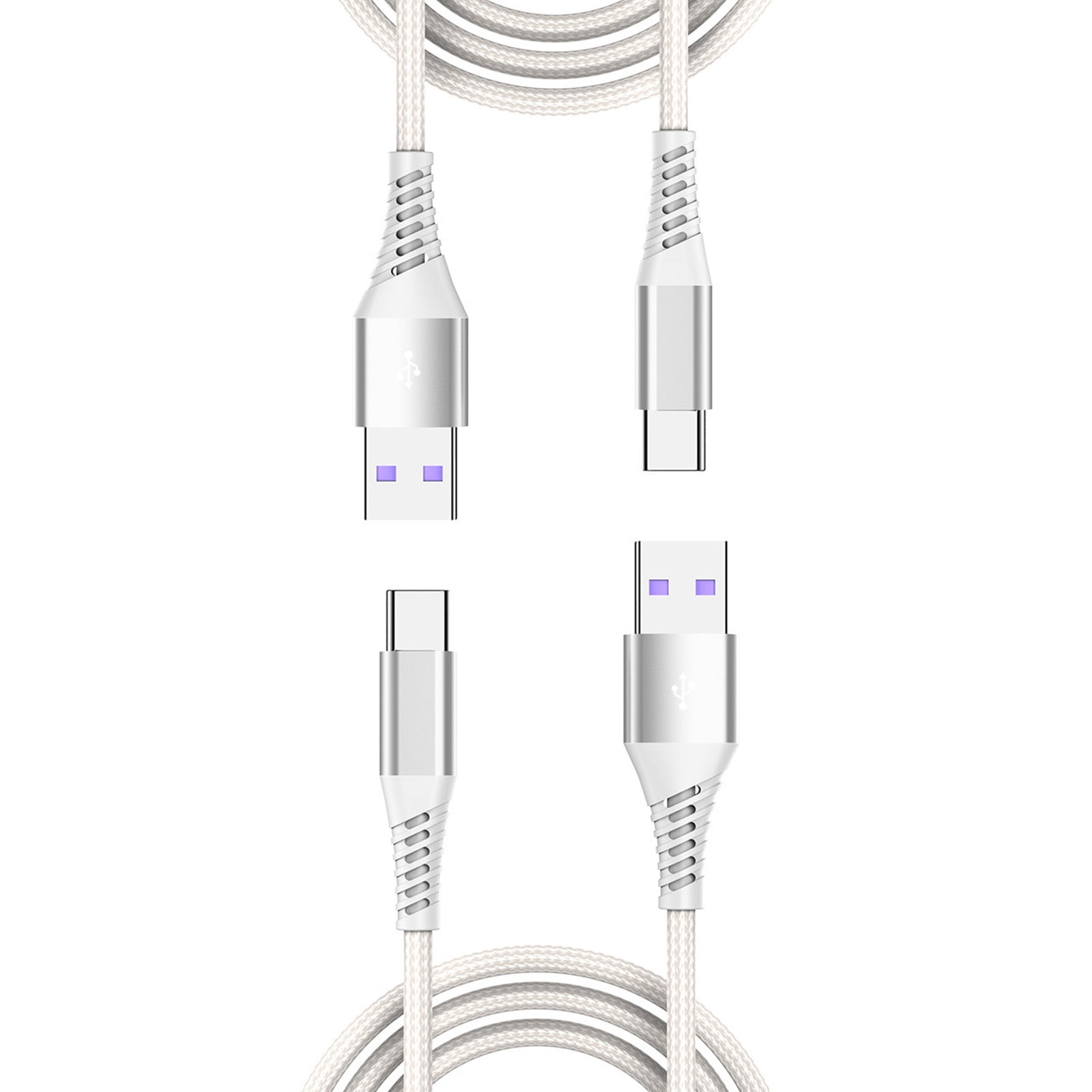 GJX 2Pack 10FT USB C Cable,Nylon Braided USB to USB C Cable,66W Super ...