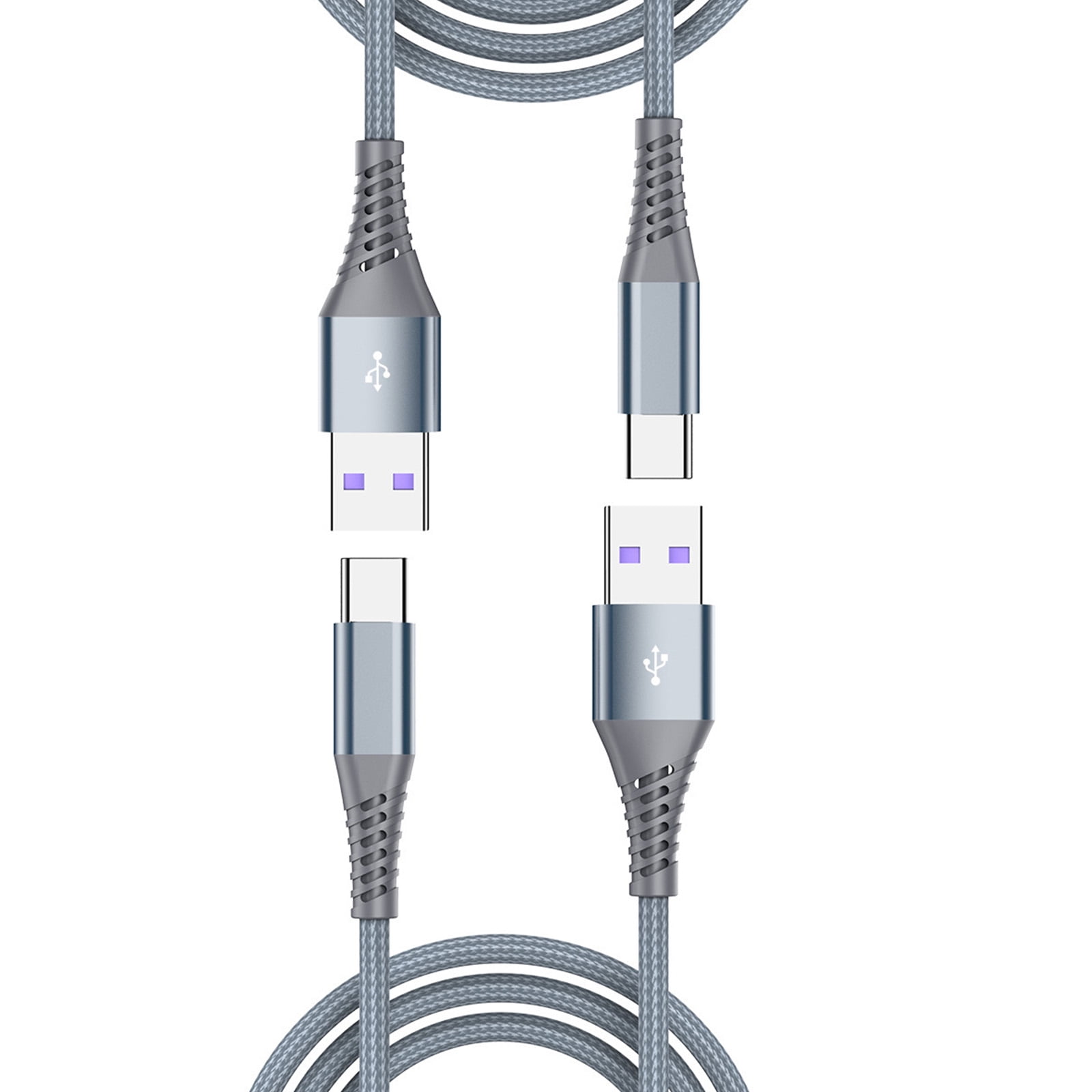 GJX 2Pack 3FT USB C Cable,Nylon Braided USB to USB C Cable,66W Super ...