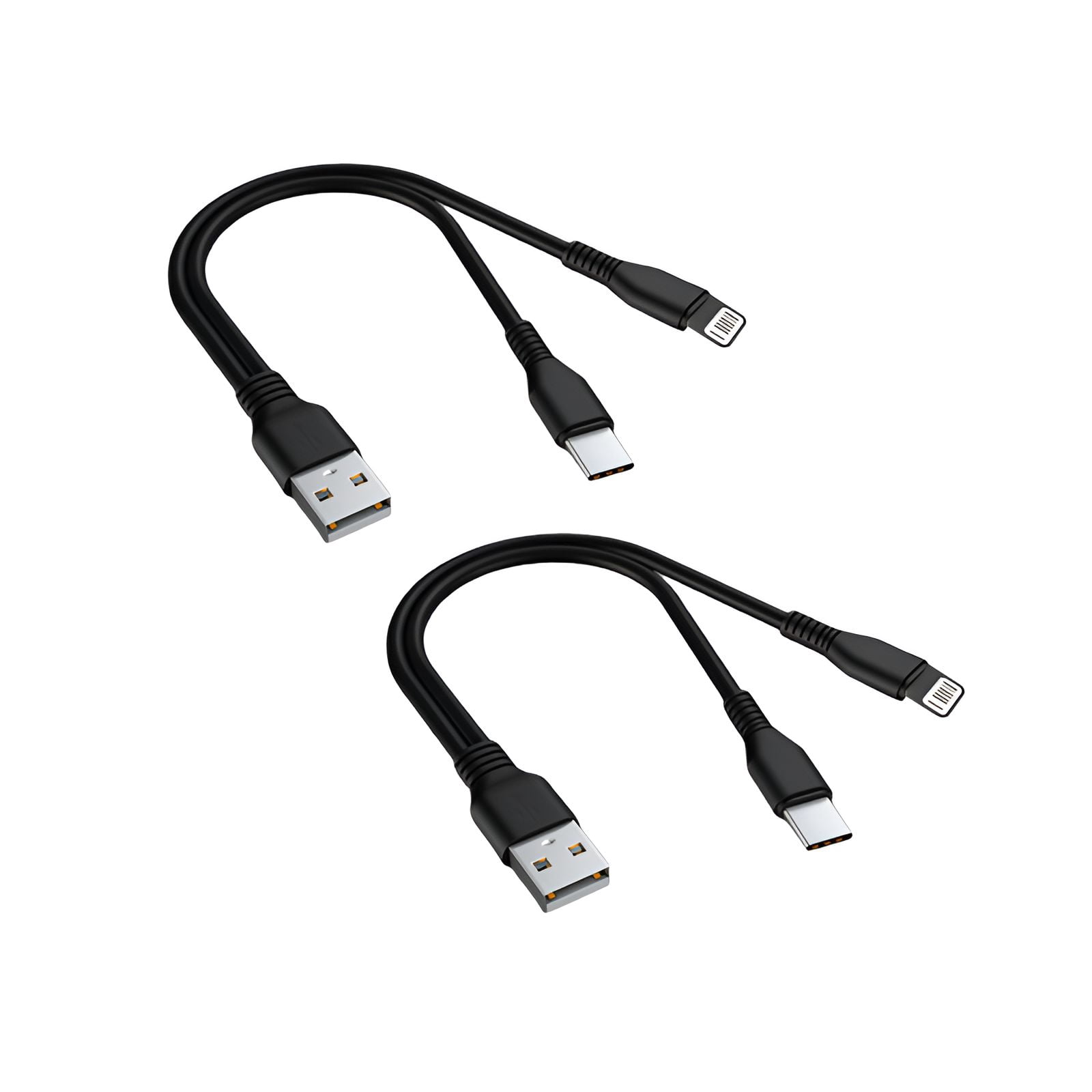 GJX 2Pcs 4 in 1 Charging Cable,Repeated Bending Test 4 in 1 Usb ...