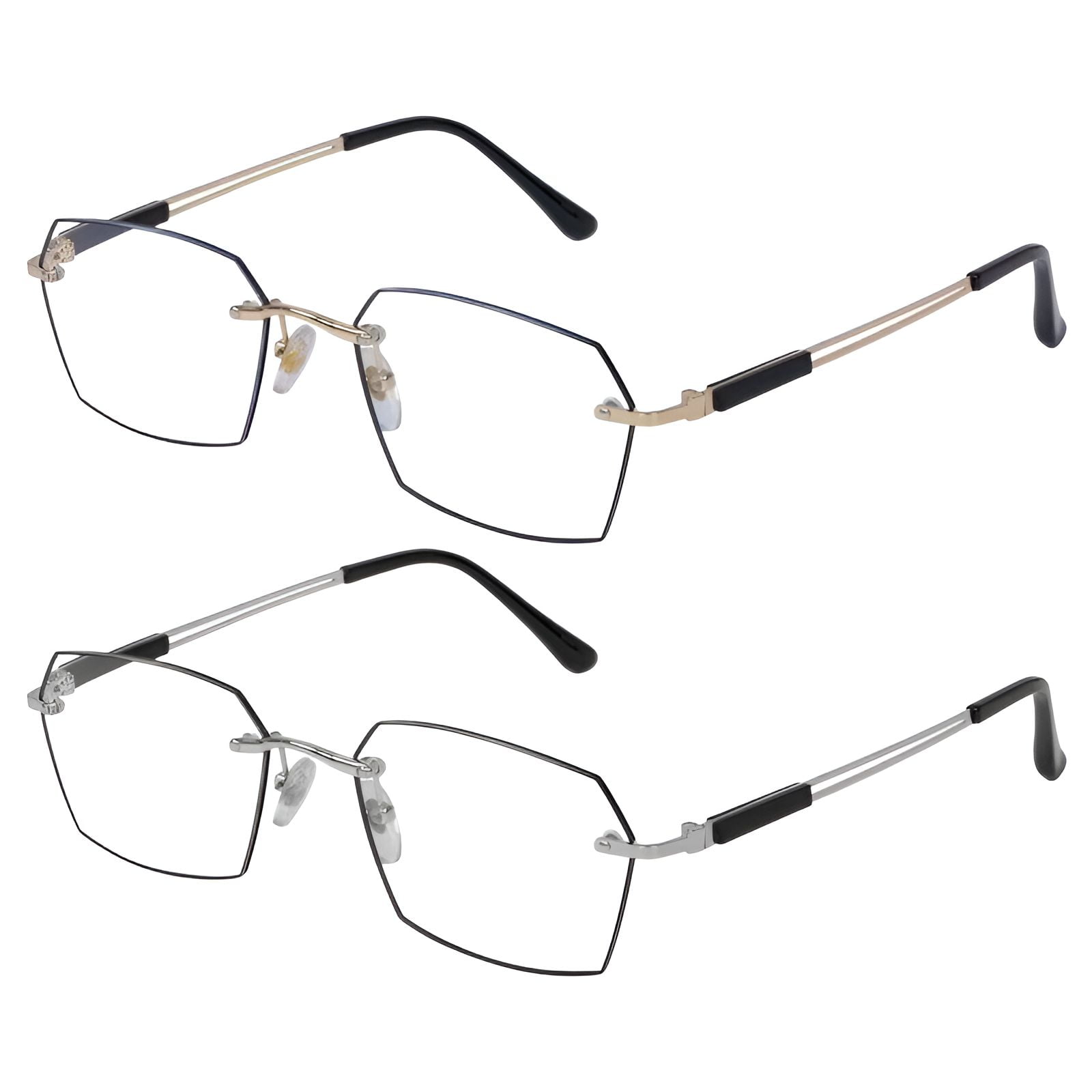 GJX 2Pcs Blue Light Glasses,Blue Light Protection Blue Light Glasses,Hd ...