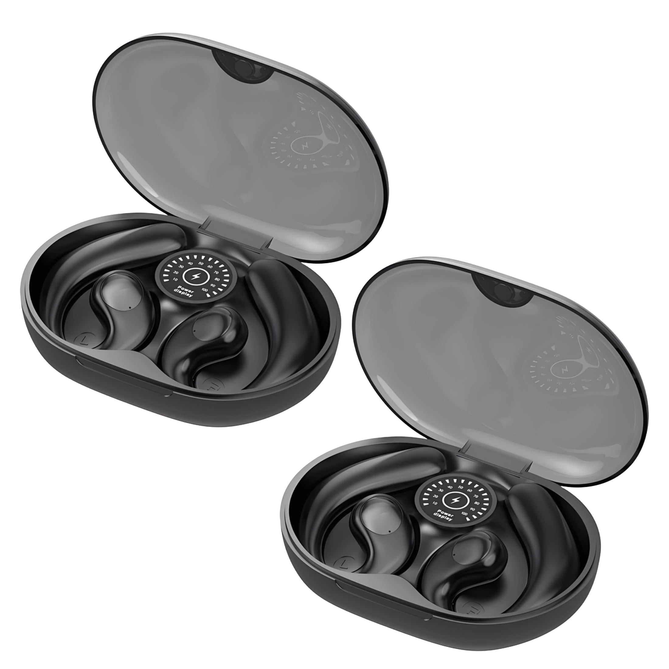 GJX 2Pcs Bone Conduction Headphones,Non-In-Ear Design Open Ear ...