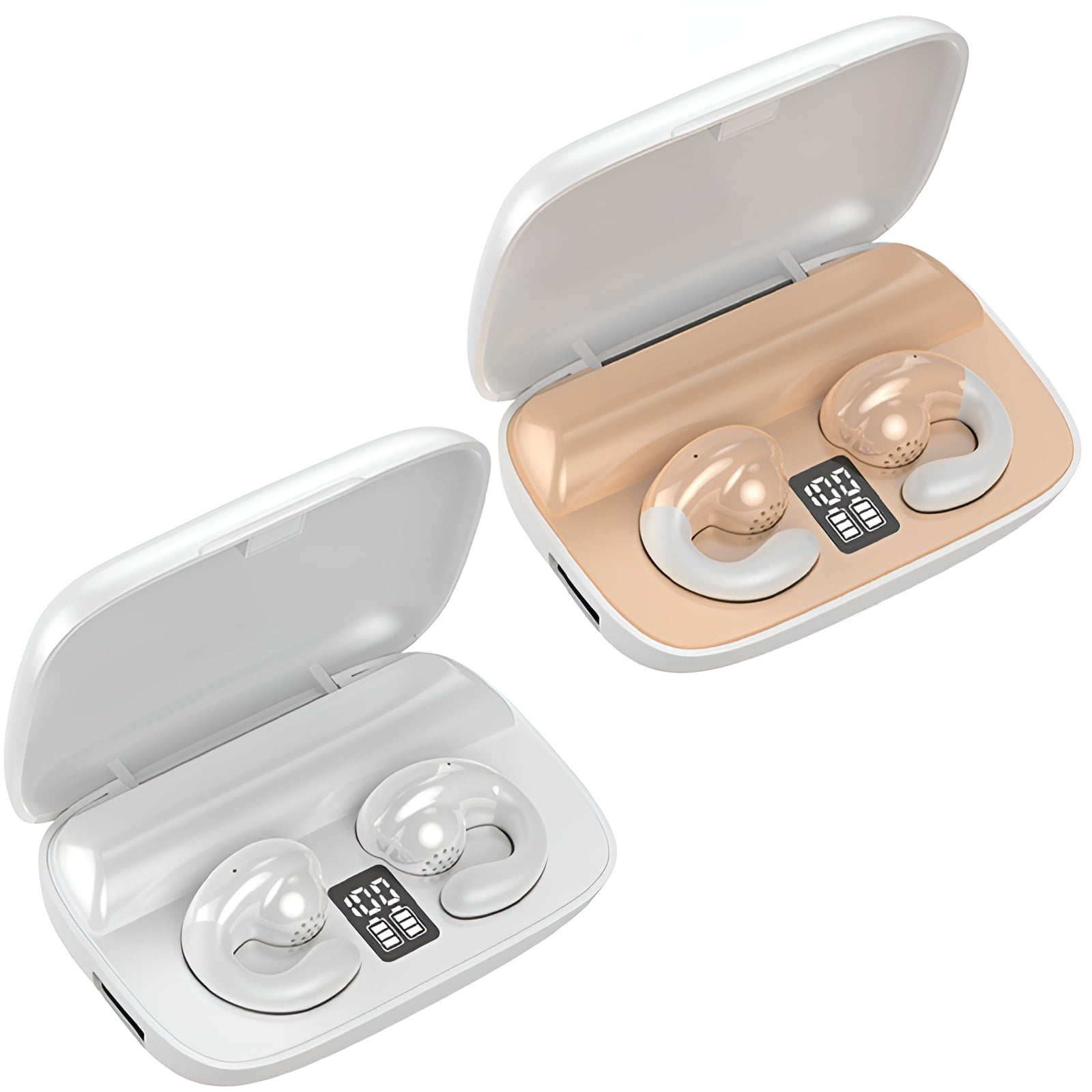 GJX 2Pcs Bone Conduction Headphones,Sports-Specific Features Open Ear ...