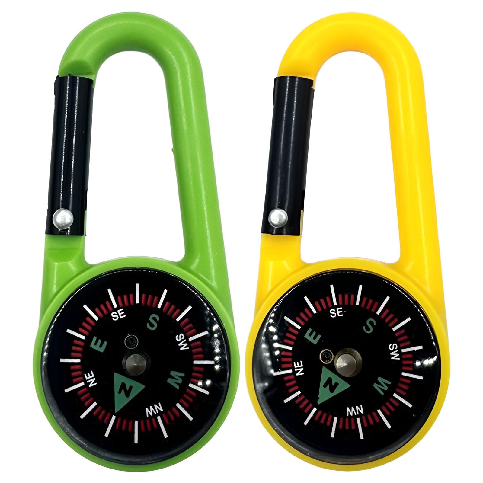 GJX 2Pcs Compass Hiking Survival,Anti-Slip Design Compass,Precision ...