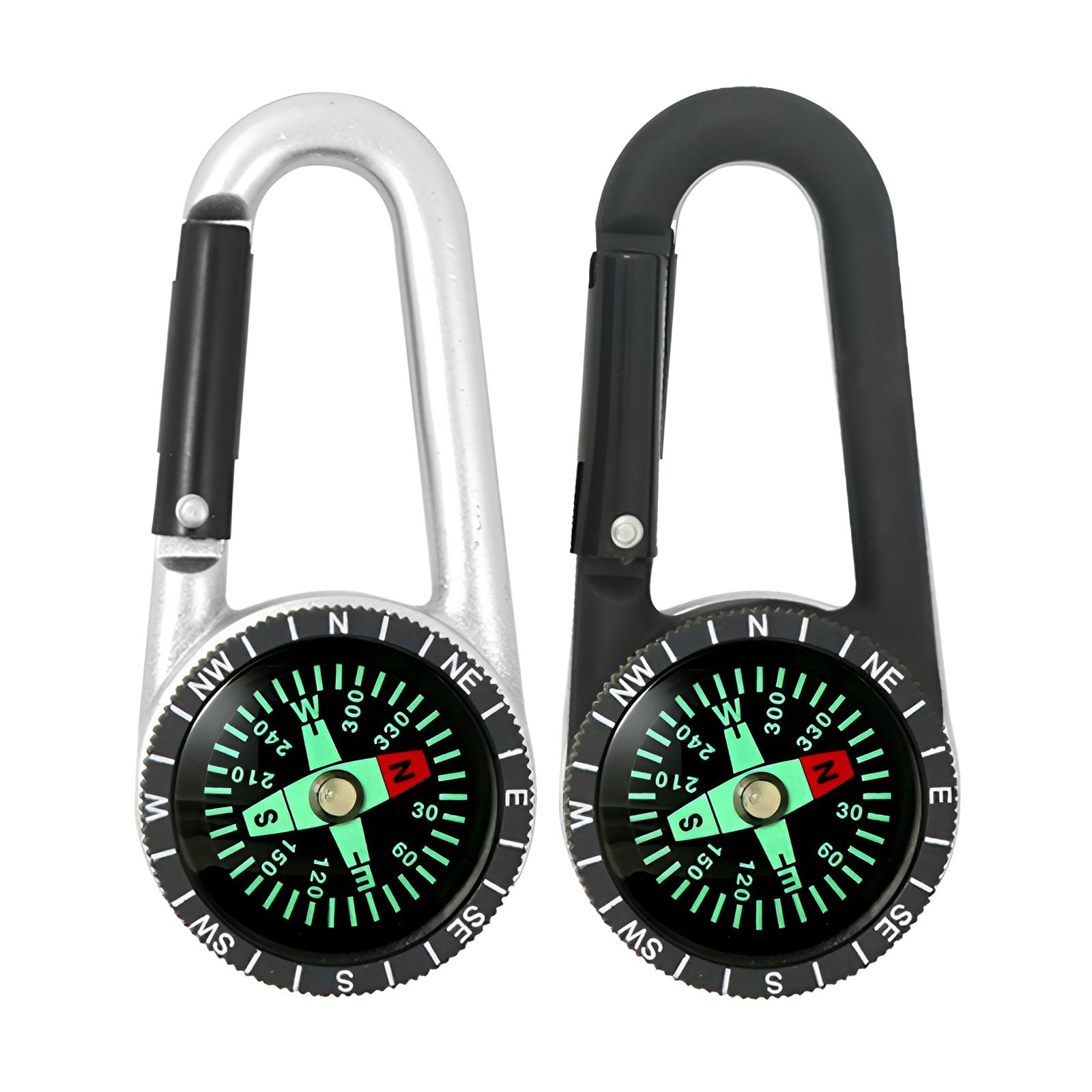 GJX 2Pcs Compass Hiking Survival,Compact & Portable Compass,Compact ...