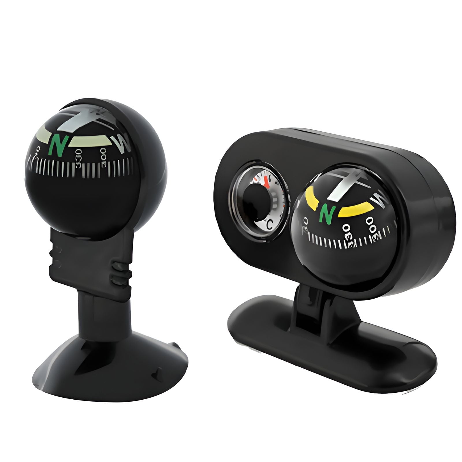 GJX 2Pcs Compass Hiking Survival,Free Adjustment Compass,Detachable ...