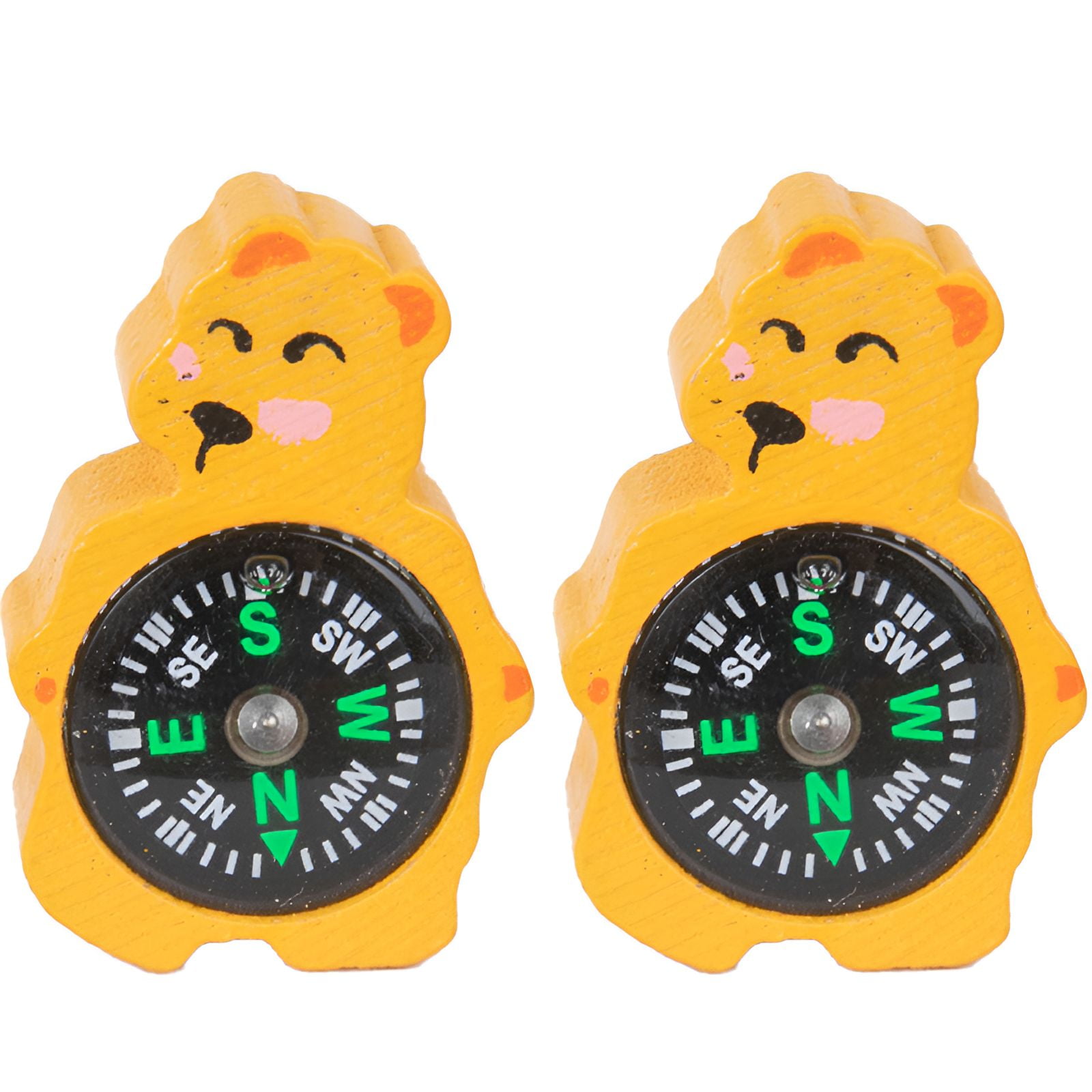 GJX 2Pcs Compass Hiking Survival,High Safety Compass,Smooth Feel ...